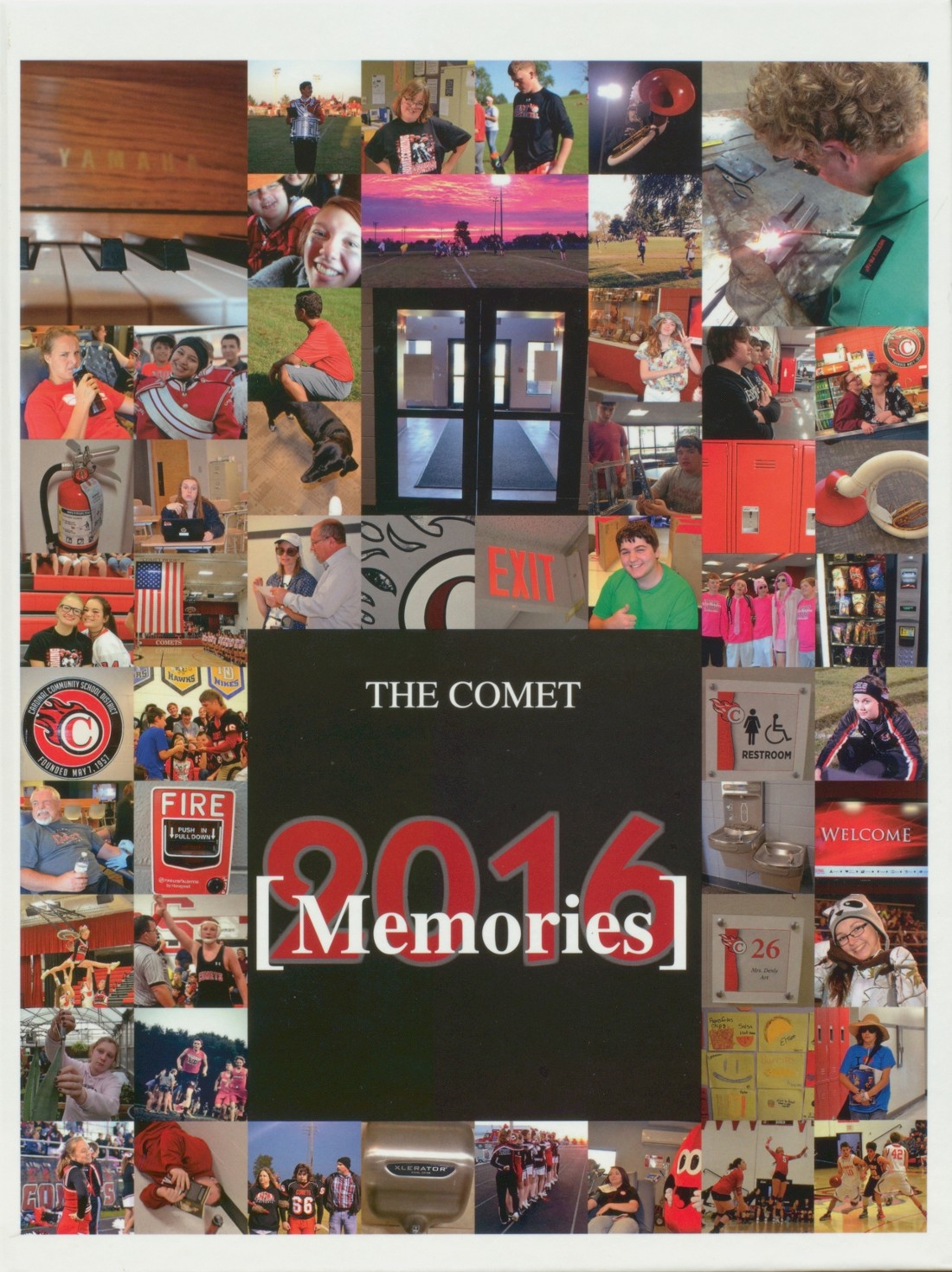 2016 yearbook from Cardinal High School from Eldon, Iowa