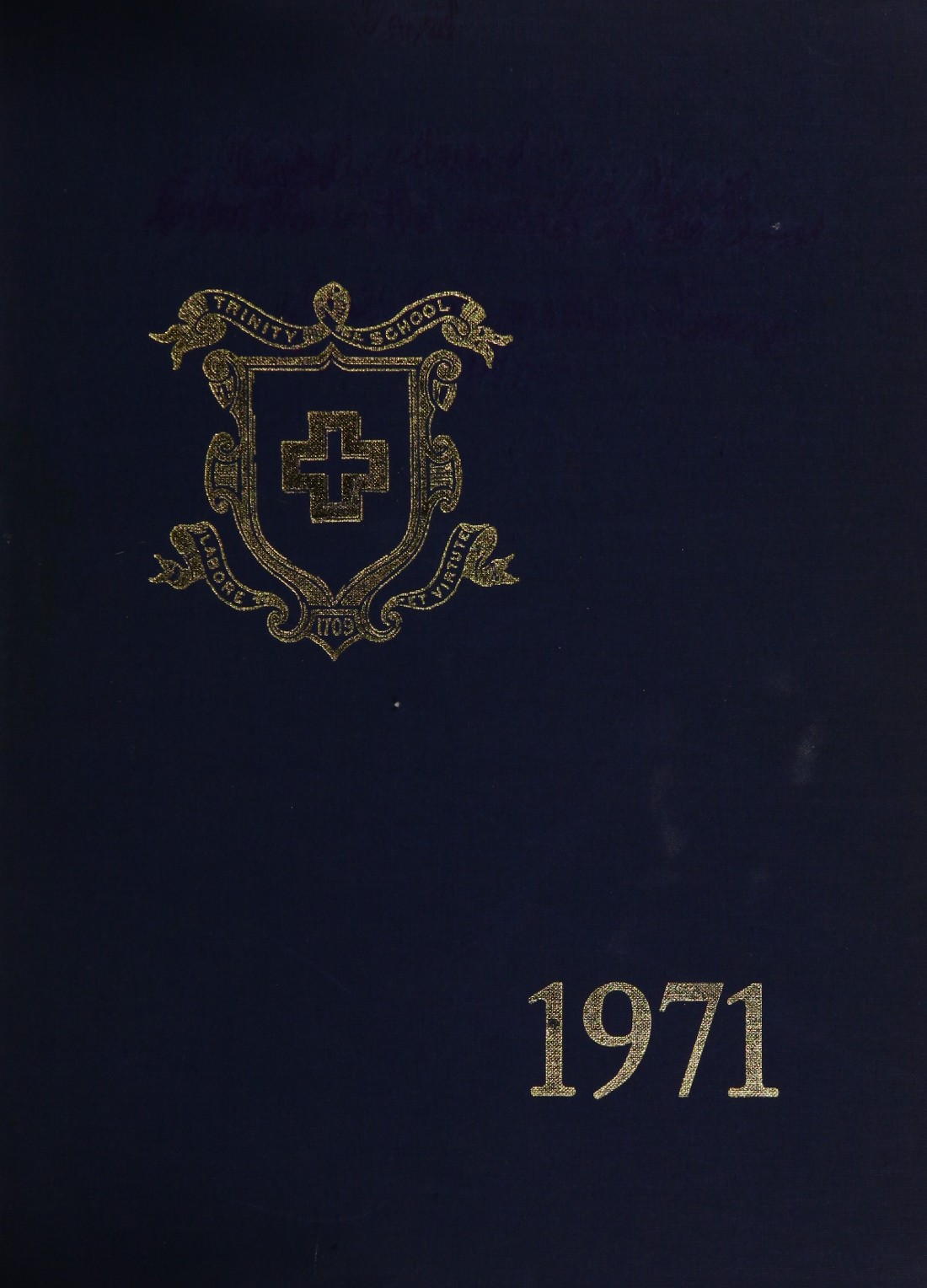1971 yearbook from Trinity School from New york, New York for sale