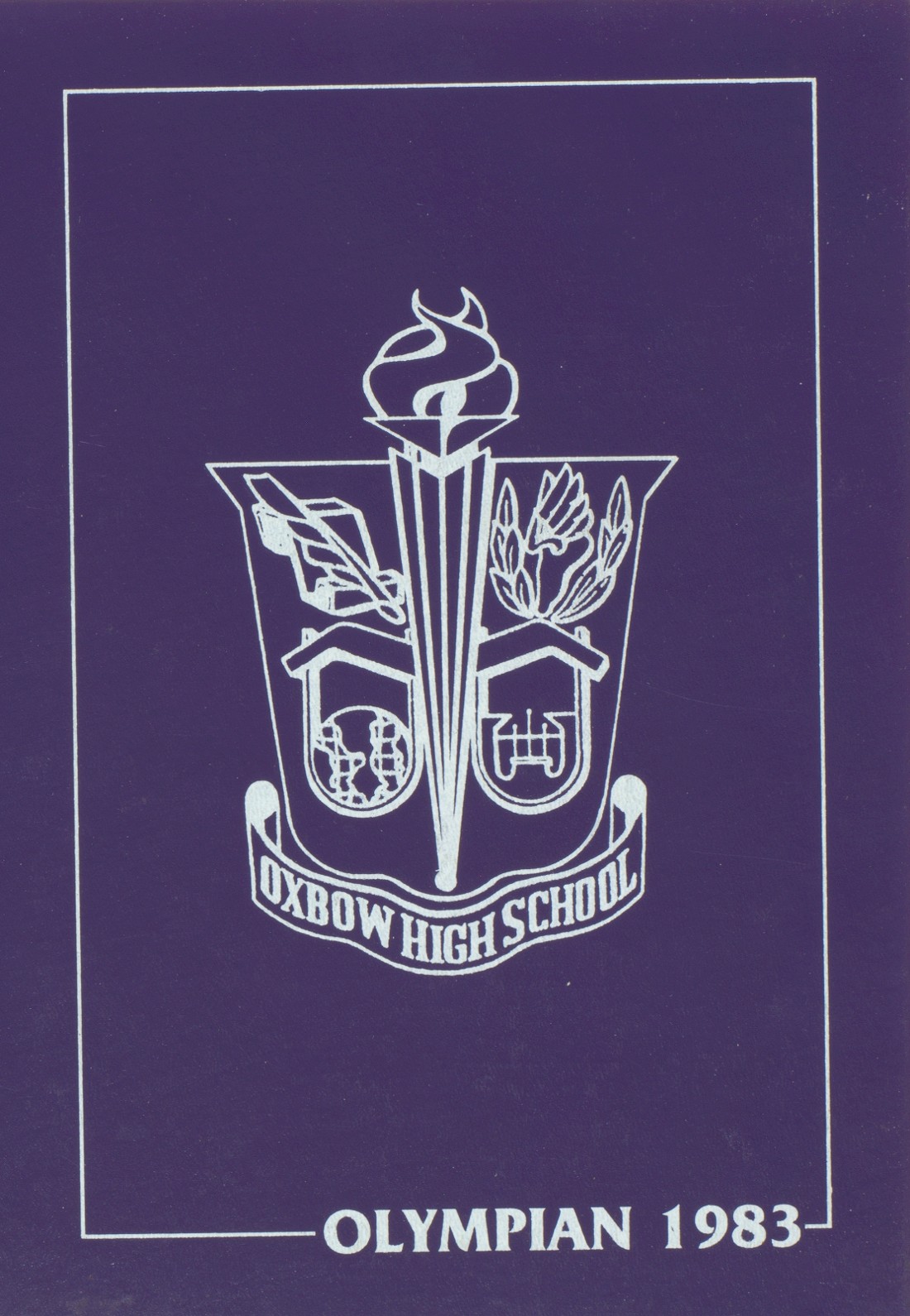 1983 yearbook from Oxbow High School from Bradford, Vermont for sale