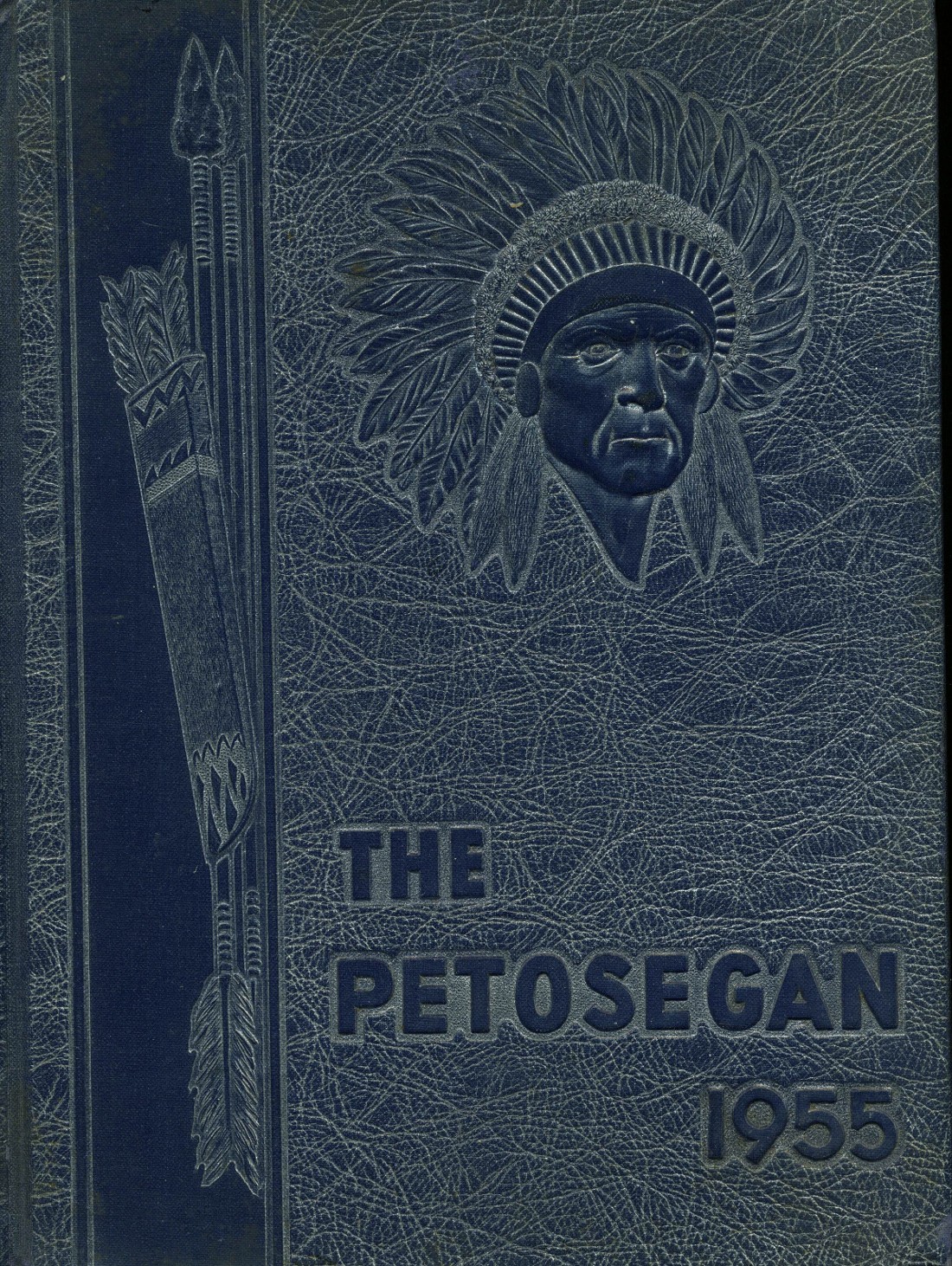 1955 yearbook from Petoskey High School from Petoskey, Michigan for sale