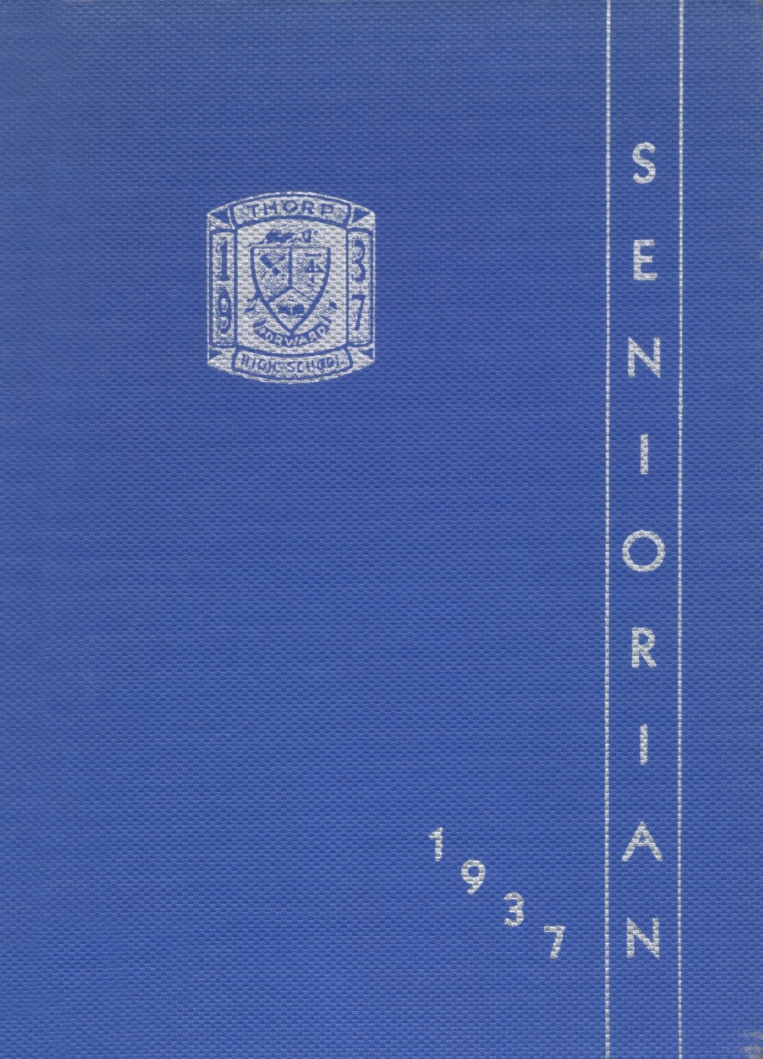 1937 yearbook from Thorp High School from Thorp, Wisconsin for sale