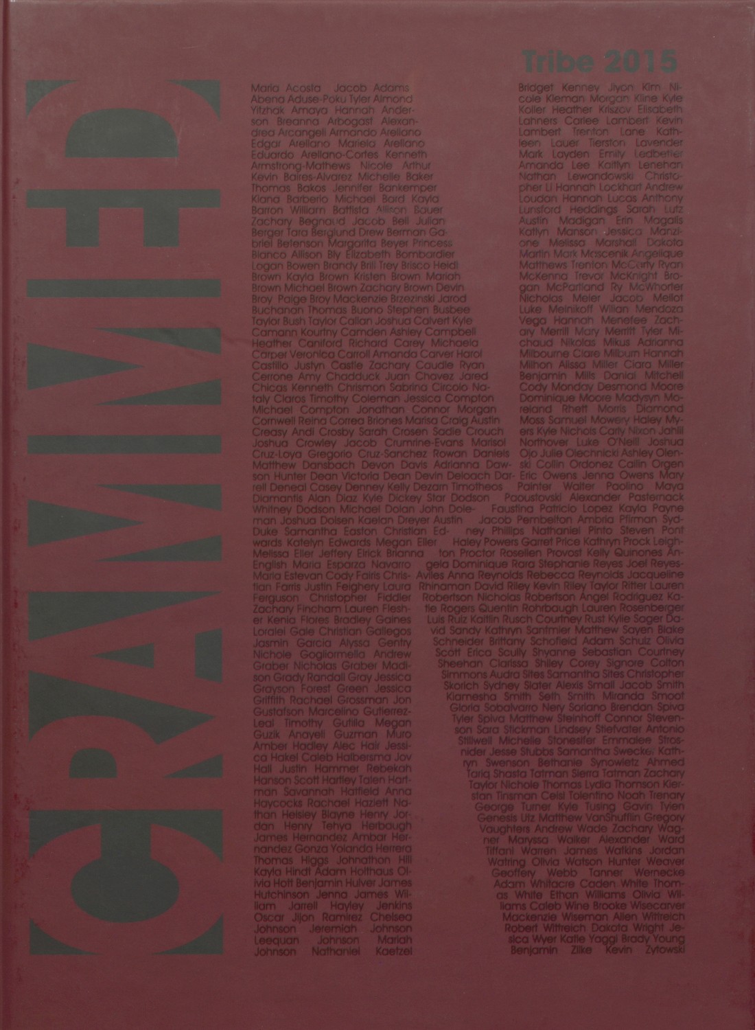 2015 yearbook from Sherando High School from Stephens city, Virginia