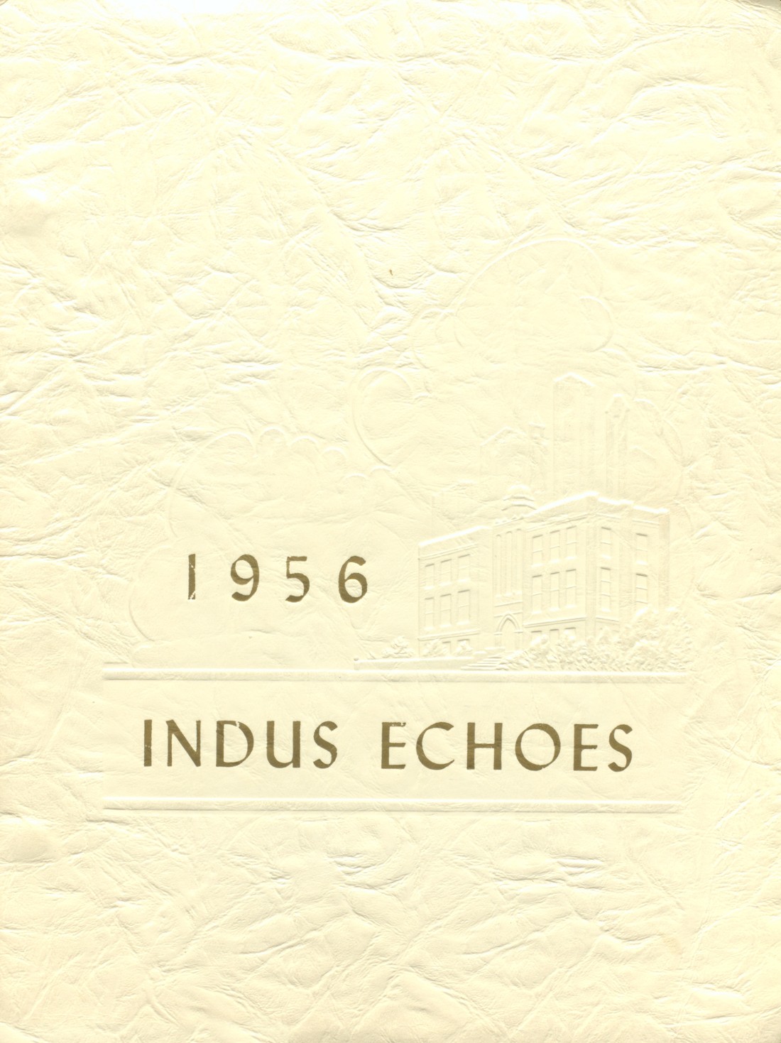 1956 yearbook from Indus High School from Birchdale, Minnesota for sale