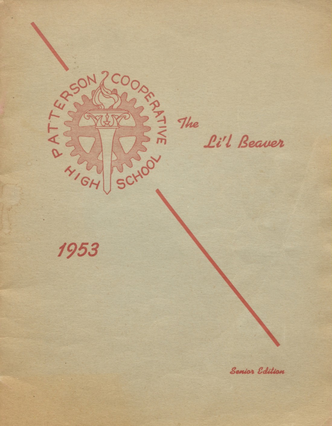 1953 yearbook from Patterson Co-Op High School from Dayton, Ohio