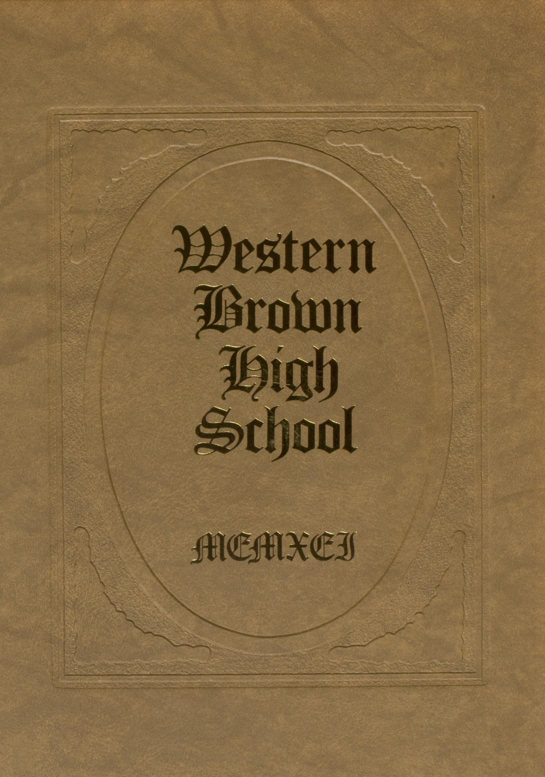 1991 yearbook from Western Brown High School from Mt. orab, Ohio for sale