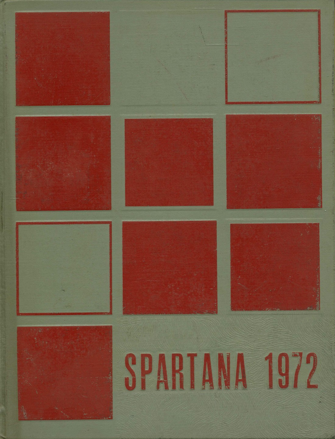 1972 yearbook from Springfield High School from Akron, Ohio for sale