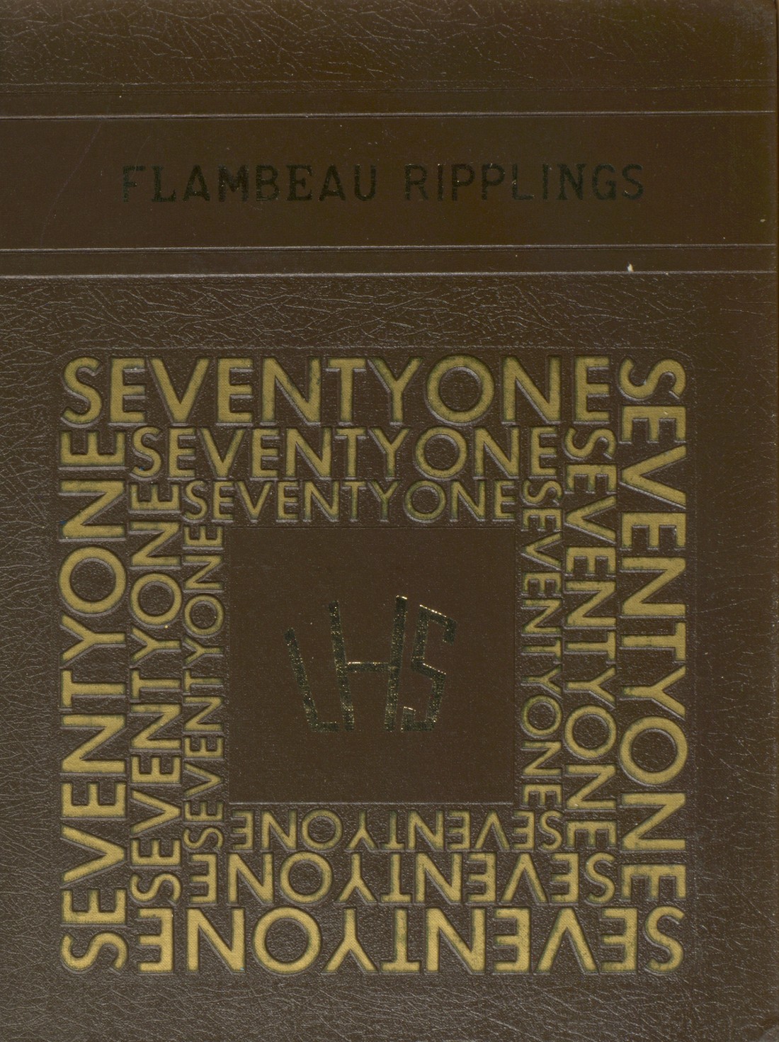 1971 yearbook from Ladysmith High School from Ladysmith, Wisconsin