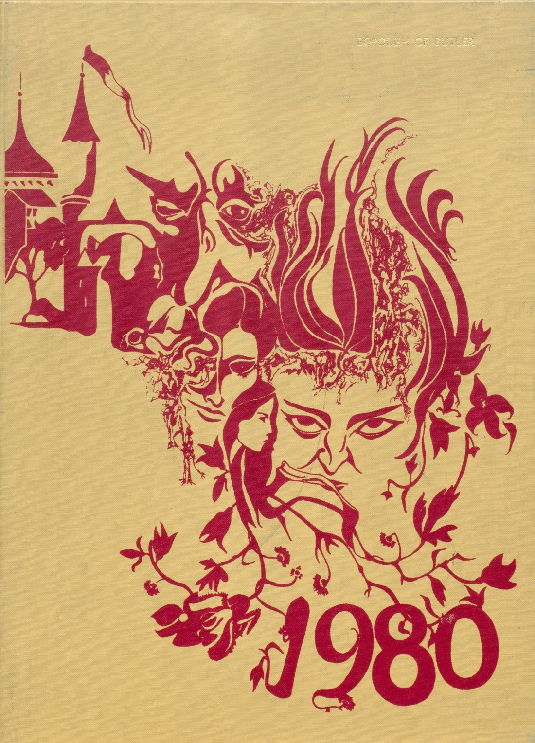1980 yearbook from Butler High School from Butler, New Jersey for sale