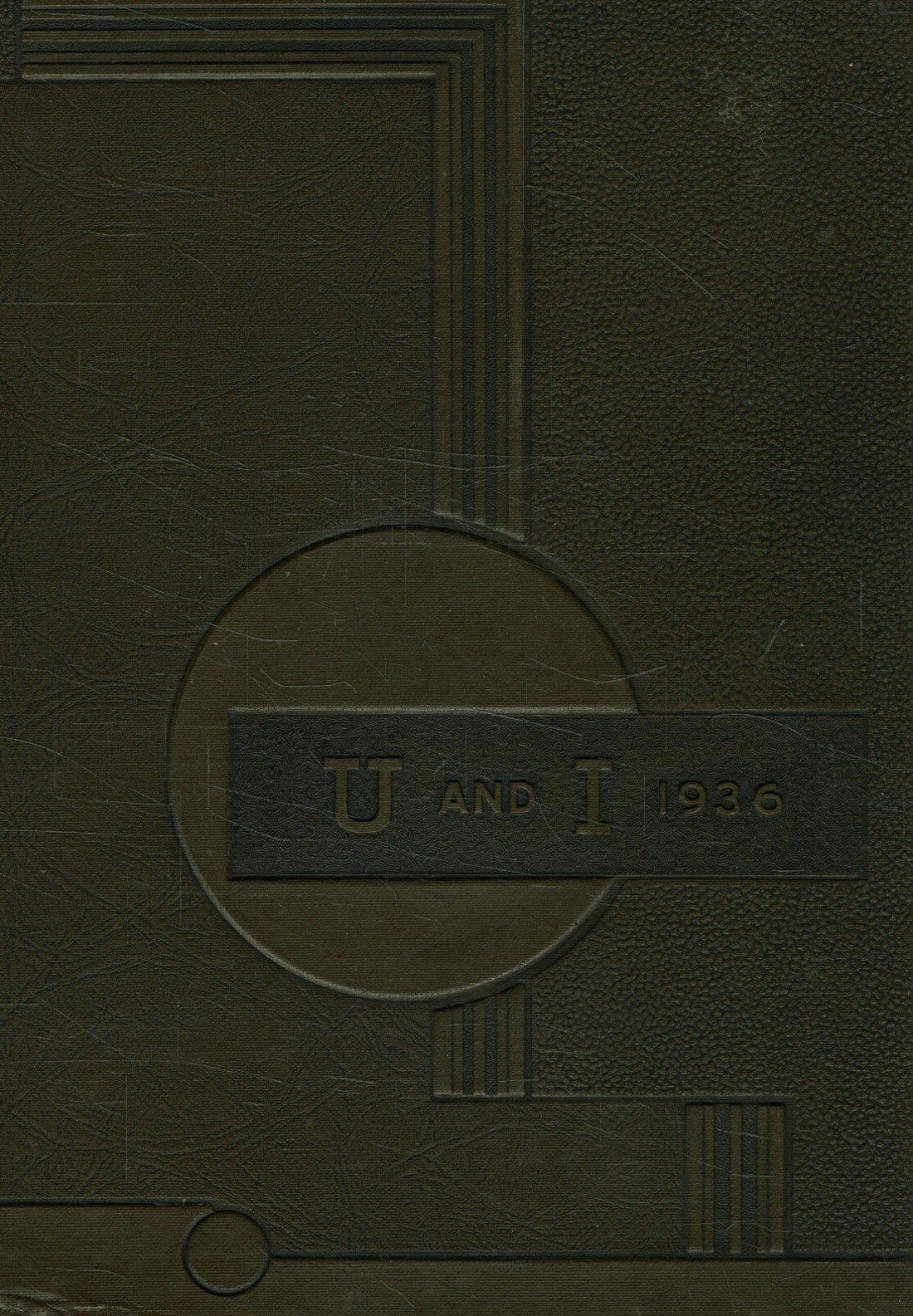 1936 yearbook from University High School from Champaign, Illinois for sale