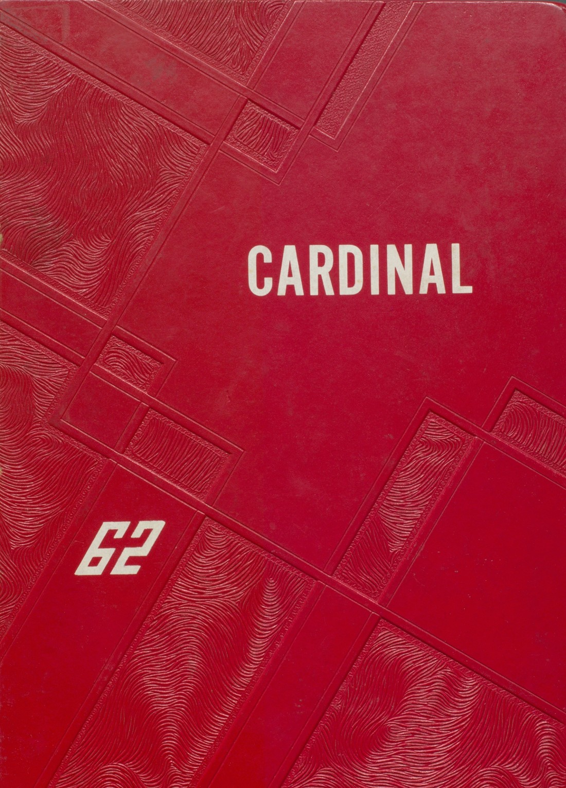 1962 yearbook from Cardinal High School from Eldon, Iowa