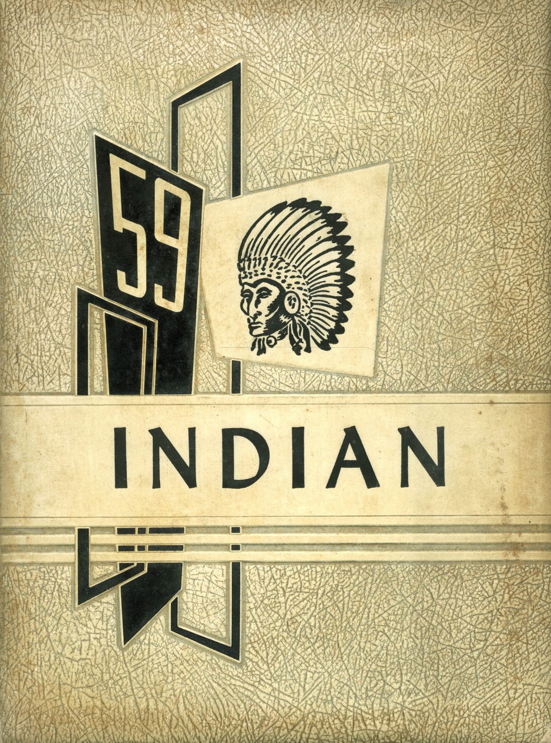1959 yearbook from Avinger High School from Avinger, Texas