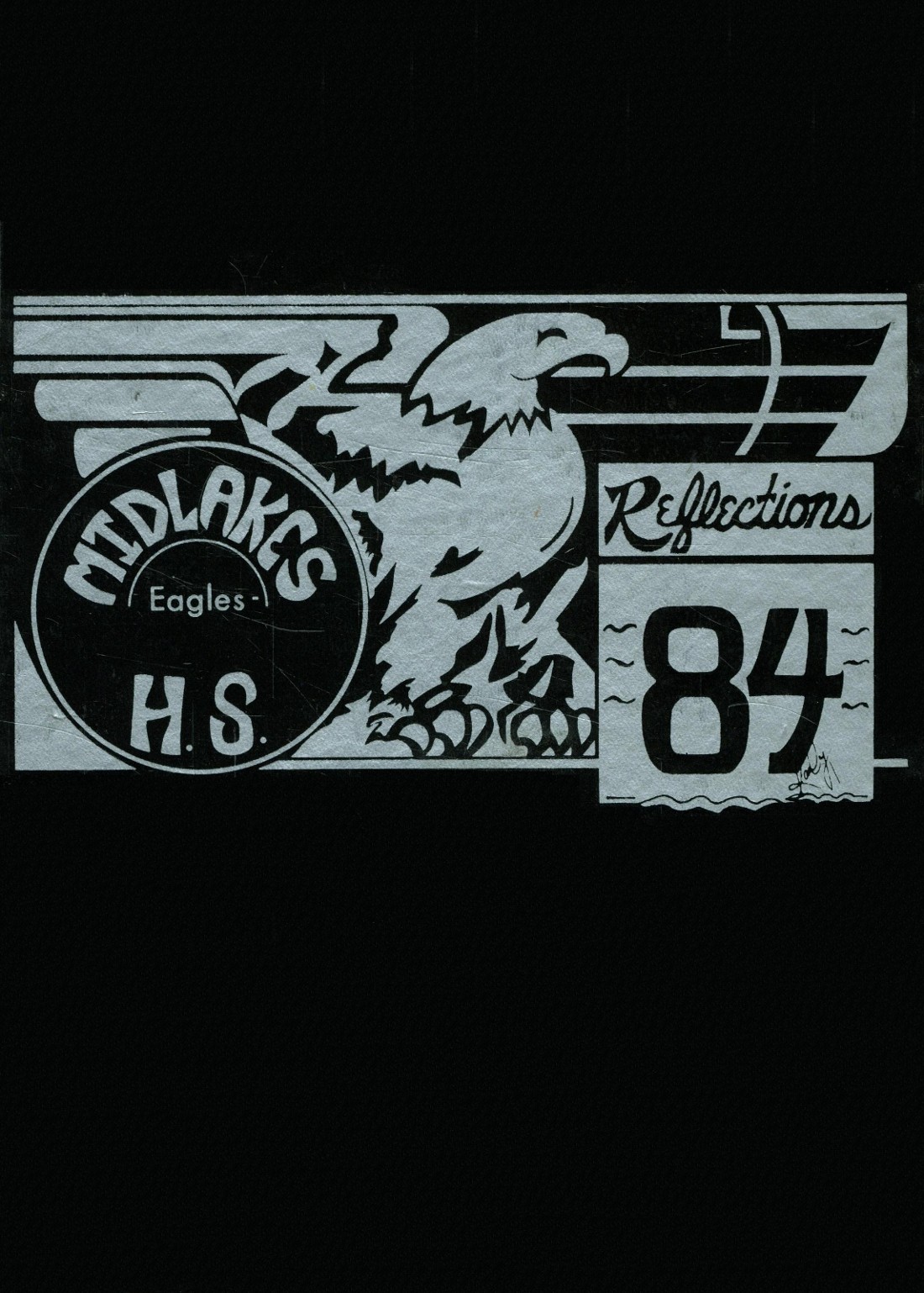 1984 yearbook from Midlakes High School from Clifton springs, New York