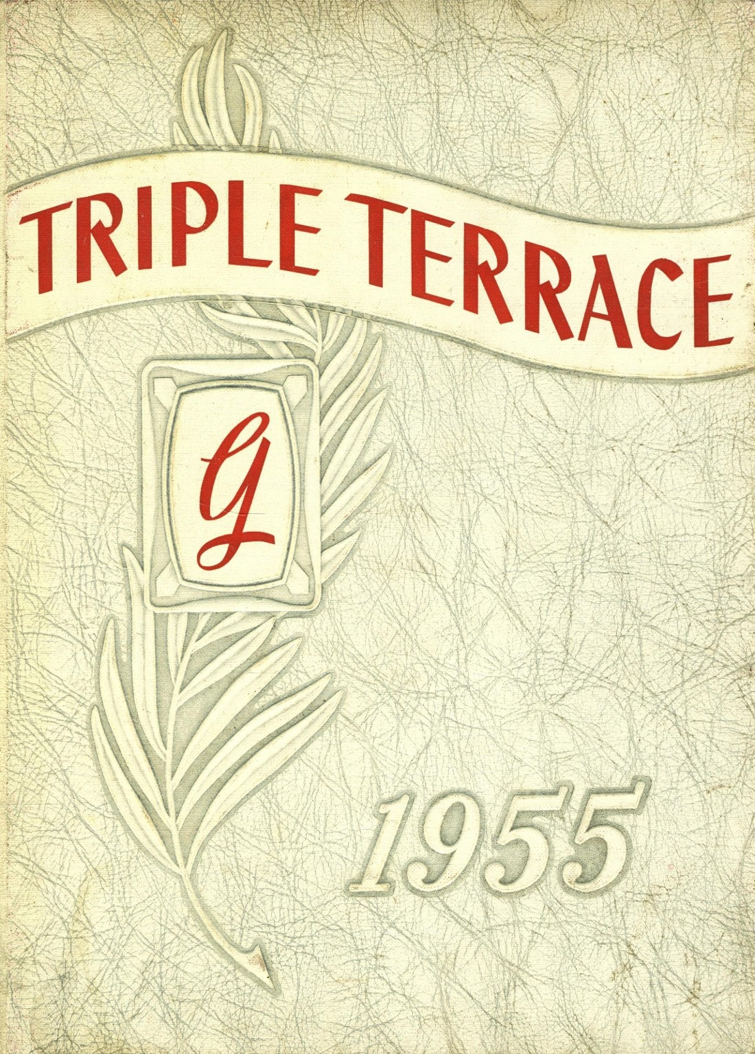 1955 yearbook from Central High School from Greenwood, New York for sale