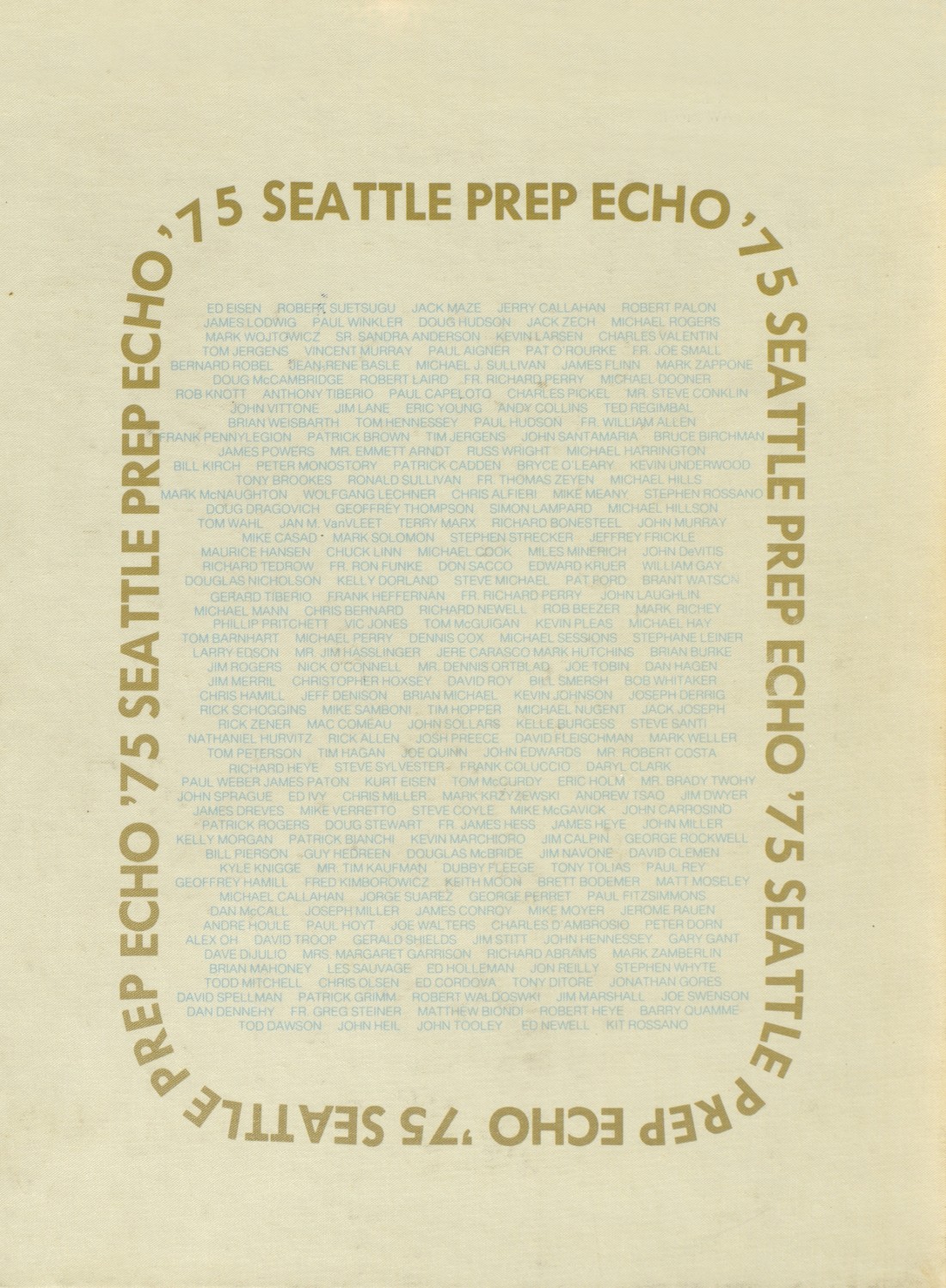 1975 yearbook from Seattle Preparatory from Seattle, Washington for sale