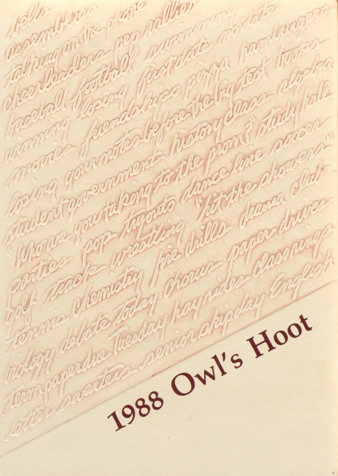 1988 yearbook from Hancock High School from Hancock, Minnesota for sale