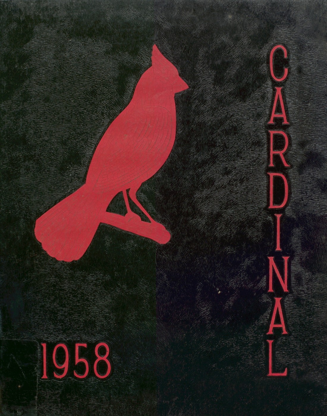 1958 yearbook from Cardinal High School from Eldon, Iowa for sale