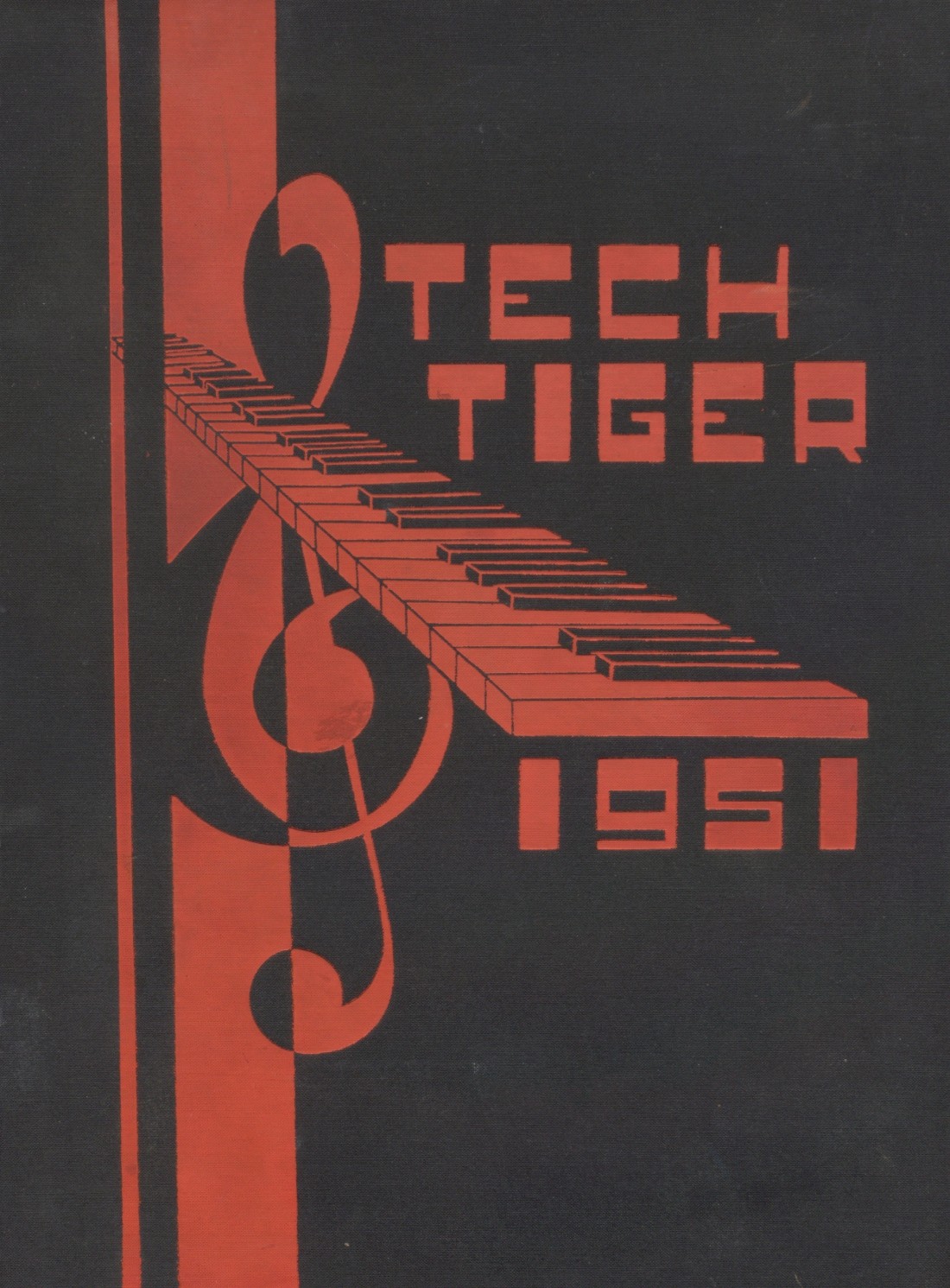 1951 yearbook from Technical High School from Springfield, Massachusetts