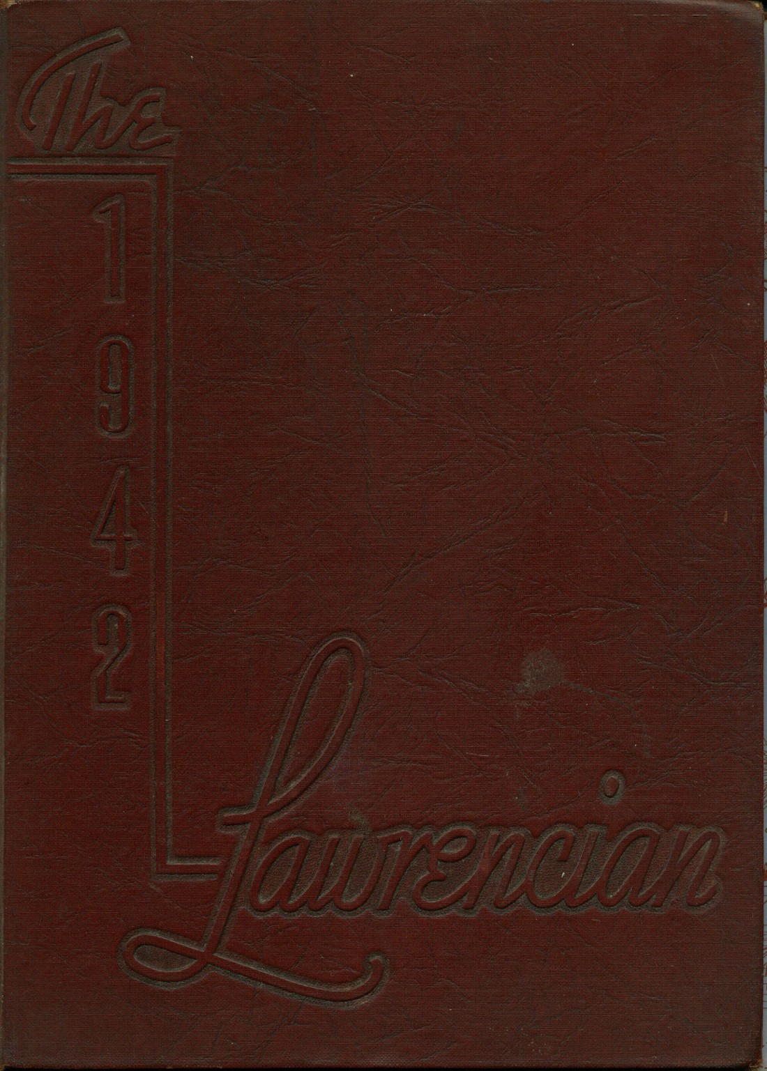 1942 yearbook from Lawrence High School from Cedarhurst, New York for sale