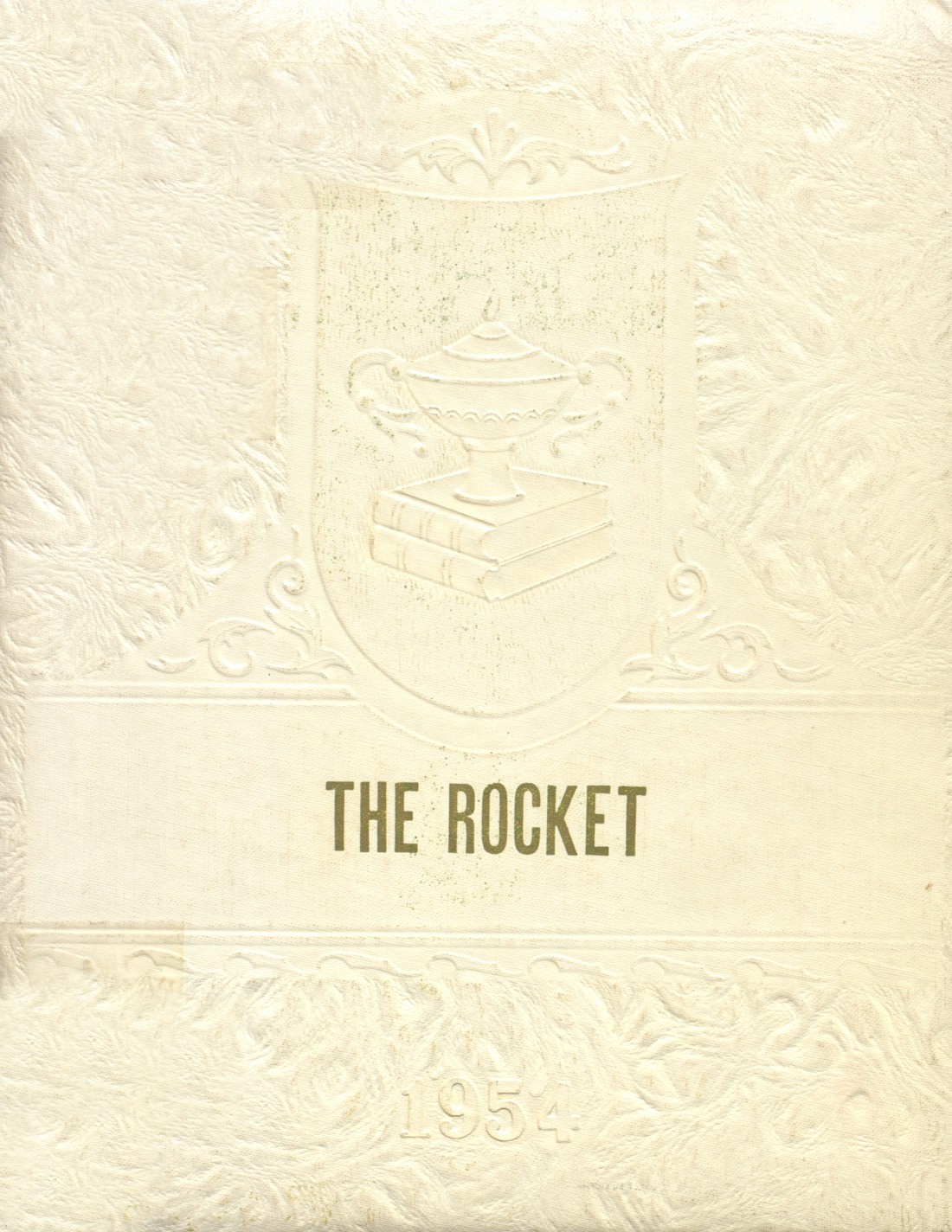 1954 yearbook from Gill Township High School from Merom, Indiana for sale