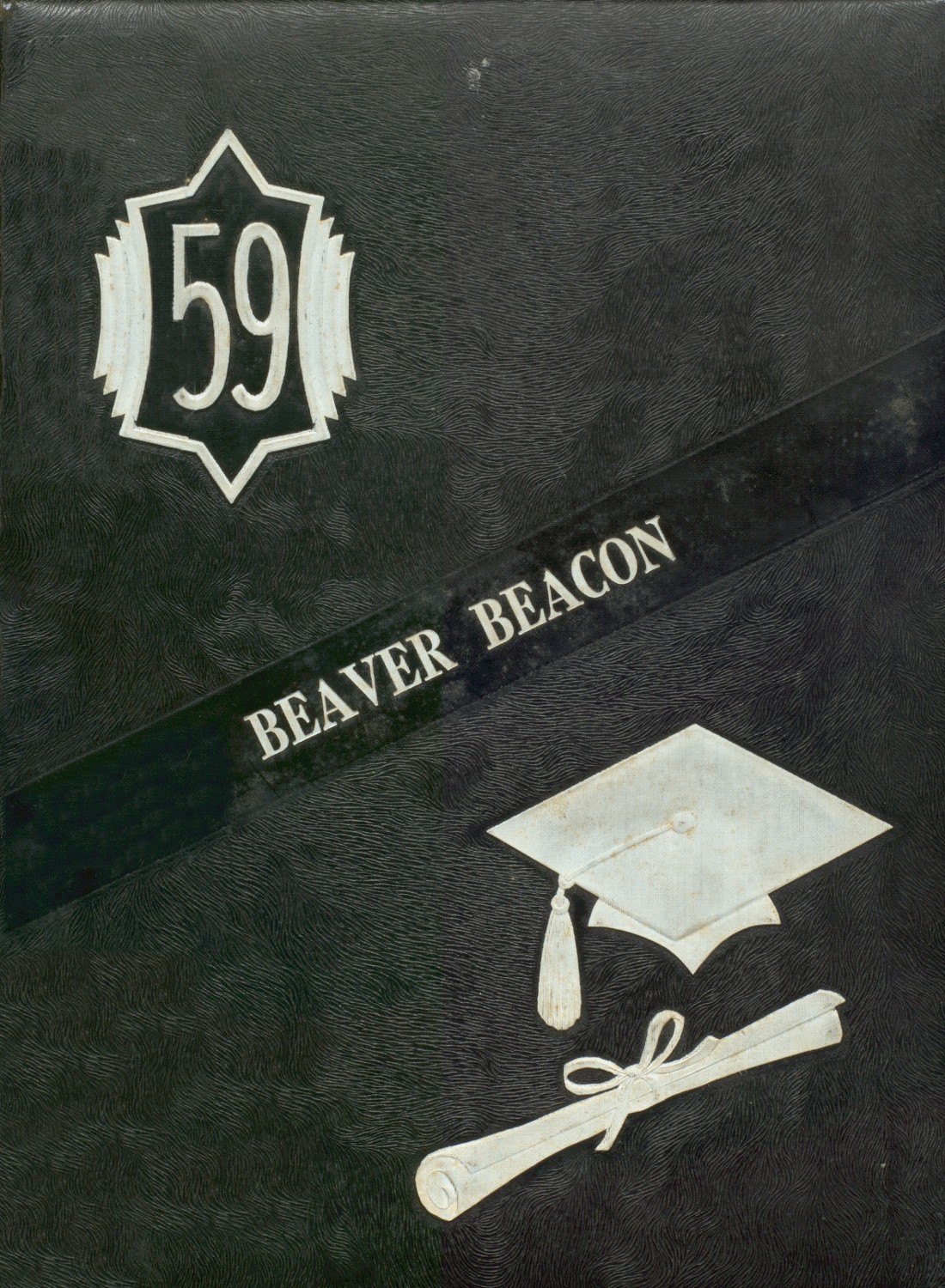 1959 yearbook from Beaver Dam High School from Akron, Indiana