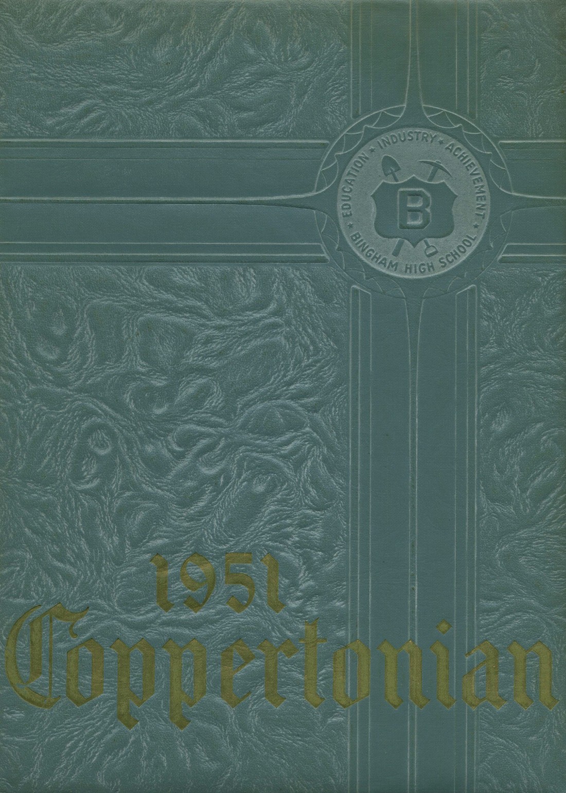 1951 yearbook from Bingham High School from Copperton, Utah for sale