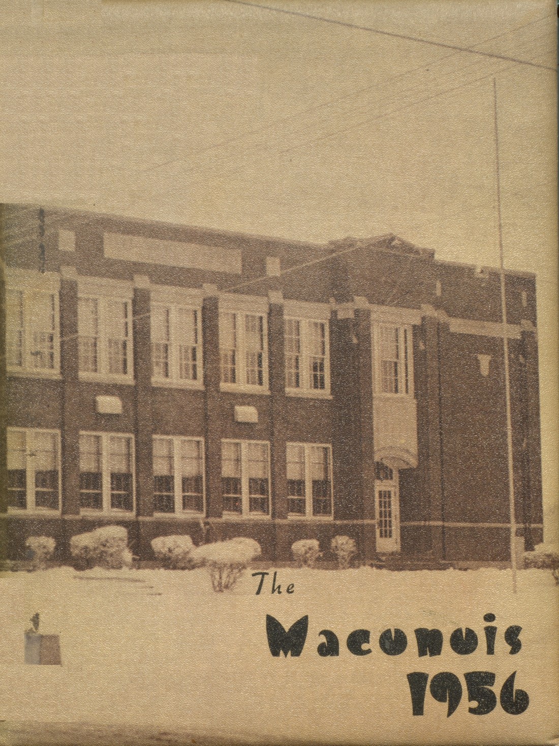 1956 yearbook from Macon High School from Macon, Illinois for sale