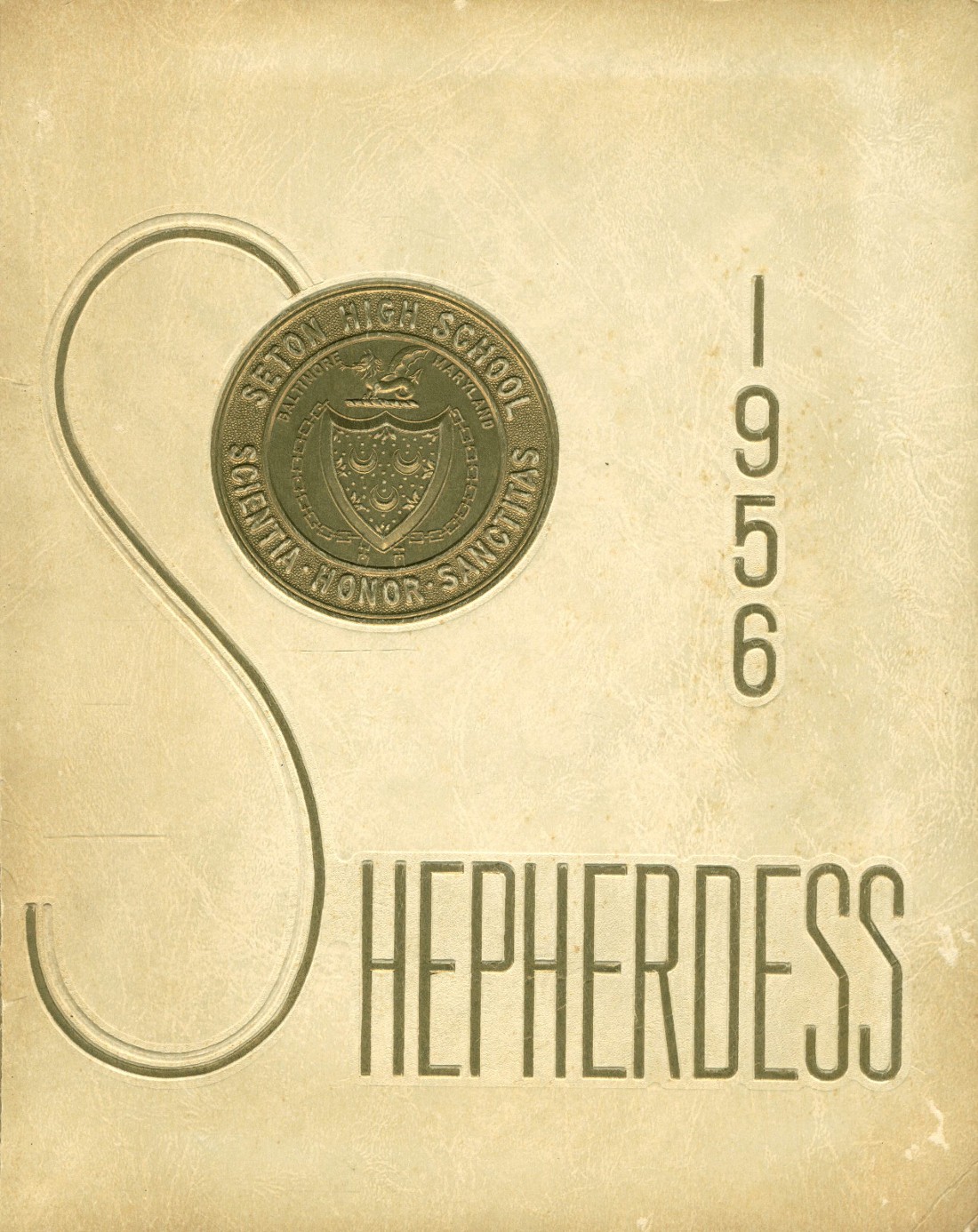 1956 yearbook from Seton High School from Baltimore, Maryland for sale