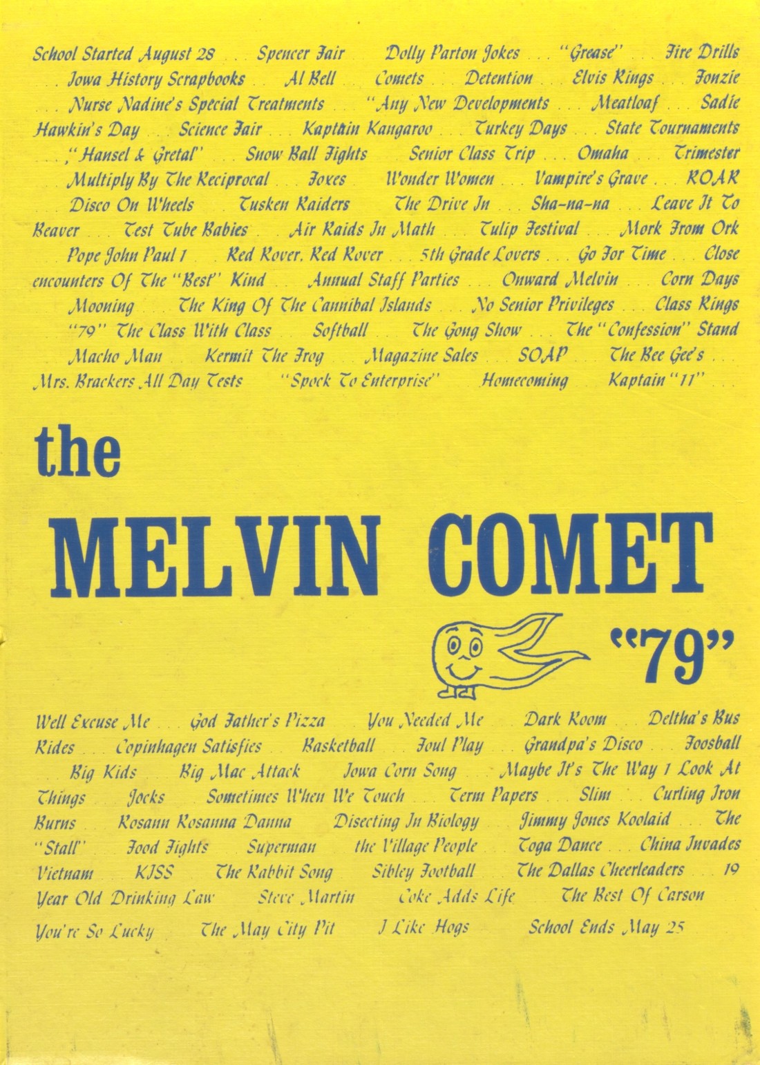 1979 yearbook from Melvin High School from Melvin, Iowa for sale