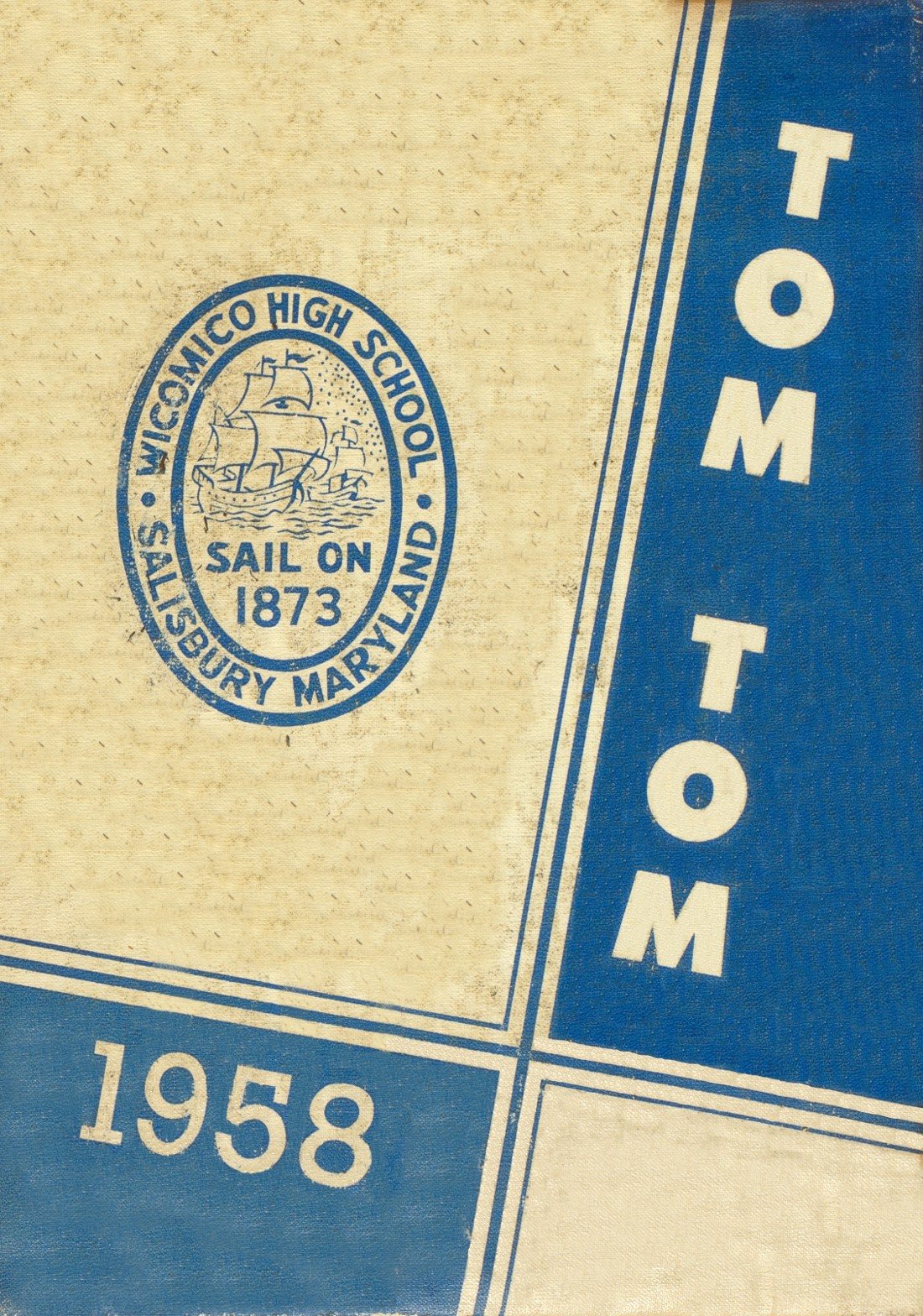 1958 yearbook from Wicomico High School from Salisbury, Maryland for sale