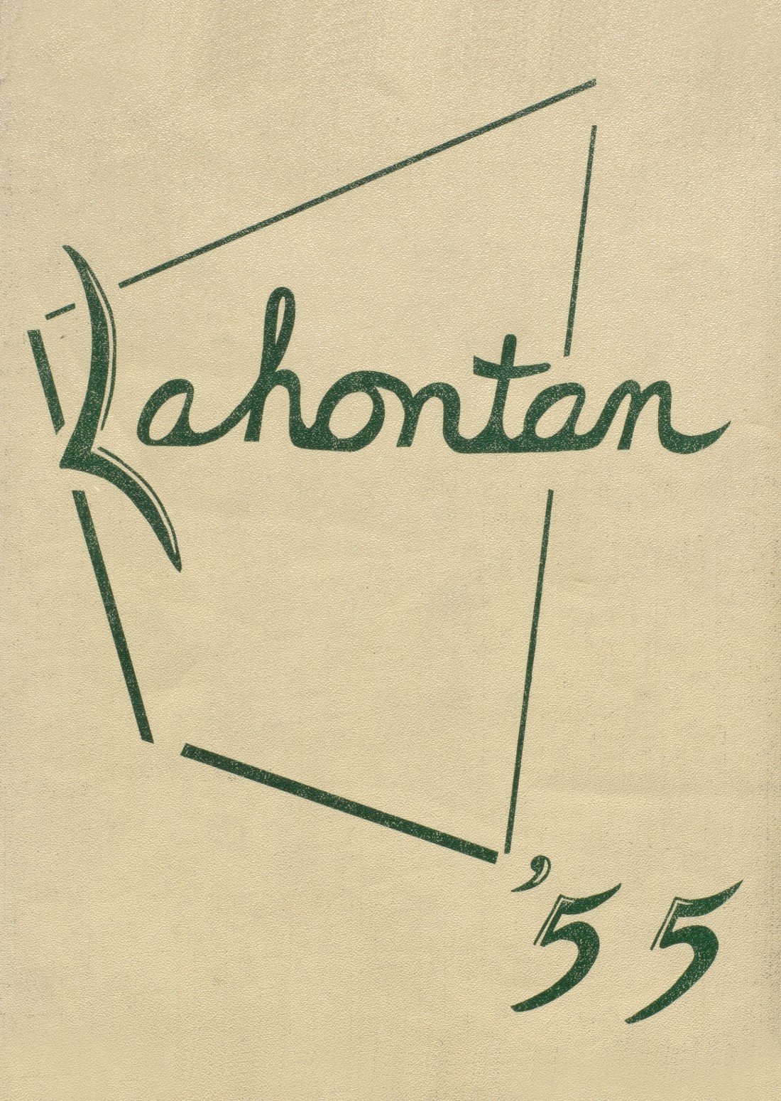 1955 yearbook from Churchill County High School from Fallon, Nevada