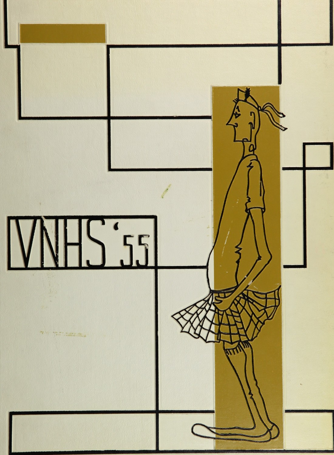 1955 yearbook from Van Nuys High School from Van nuys, California
