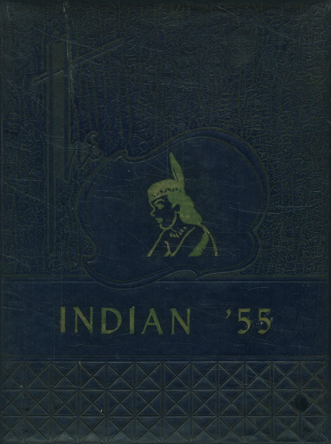 1955 yearbook from Avinger High School from Avinger, Texas for sale