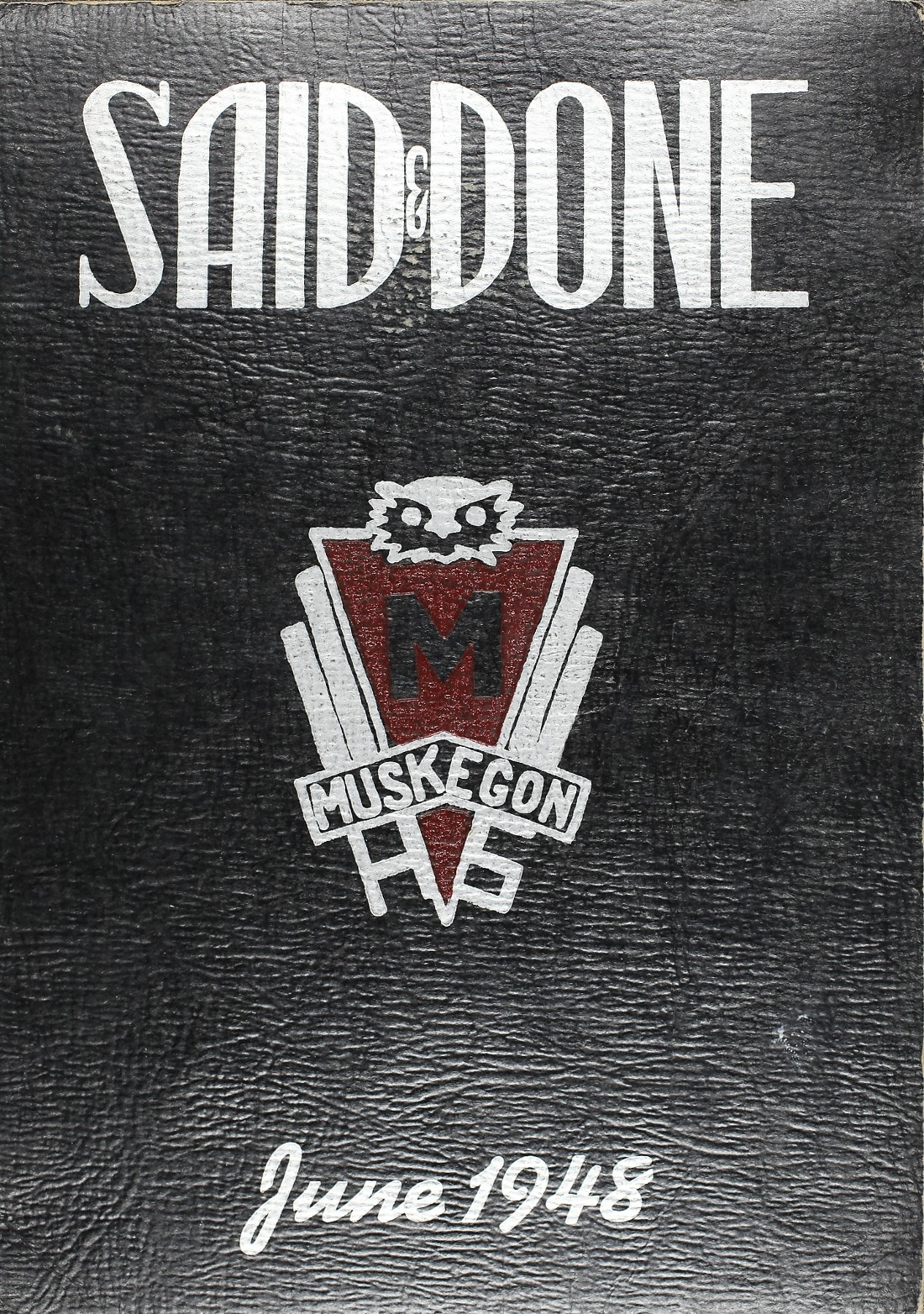 1948 yearbook from Muskegon High School from Muskegon, Michigan for sale