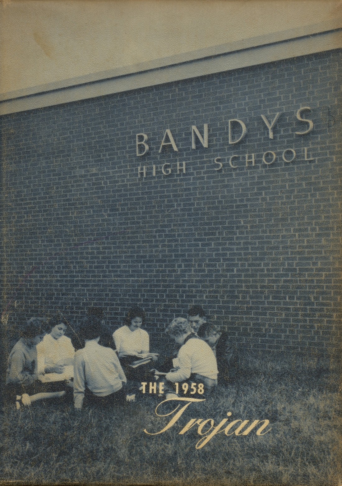 1958 yearbook from Bandys High School from Catawba, North Carolina for sale