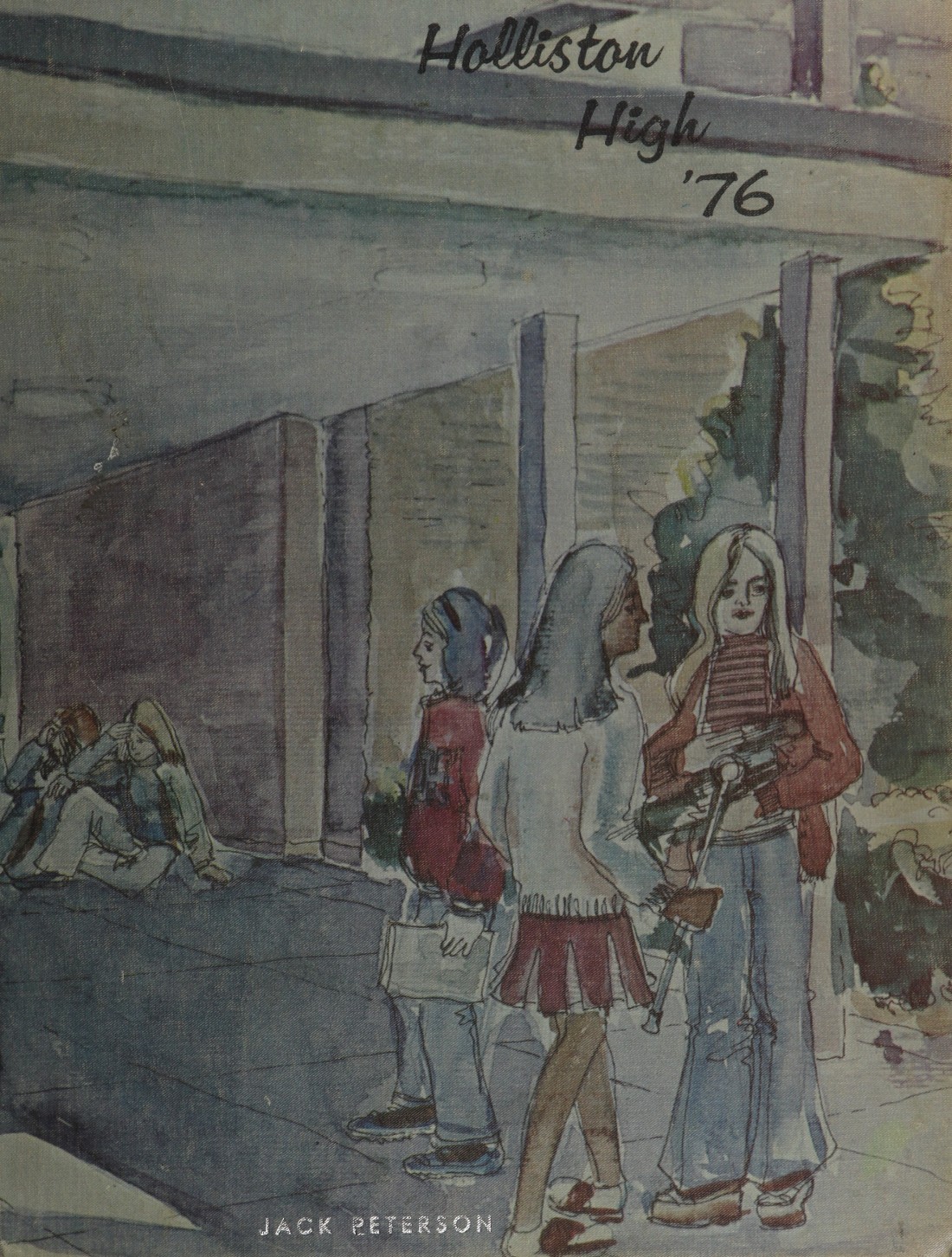 1976 yearbook from Holliston High School from Holliston, Massachusetts ...