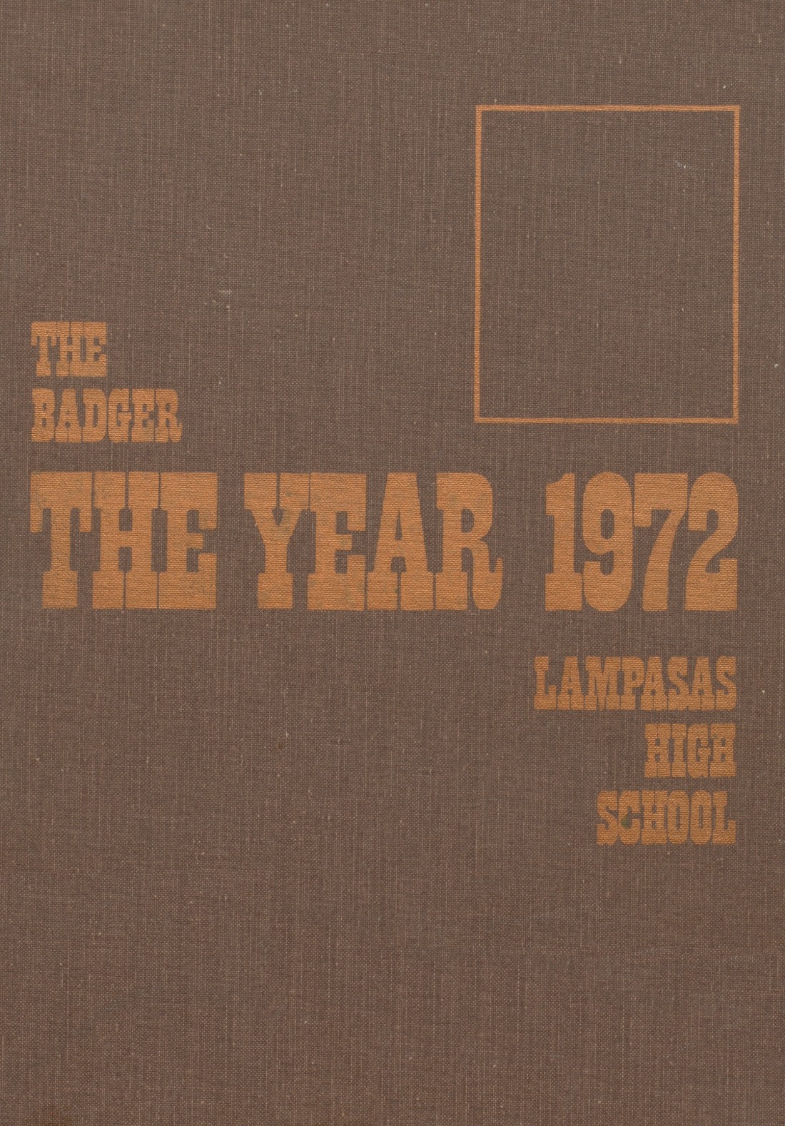 1972 yearbook from Lampasas High School from Lampasas, Texas for sale