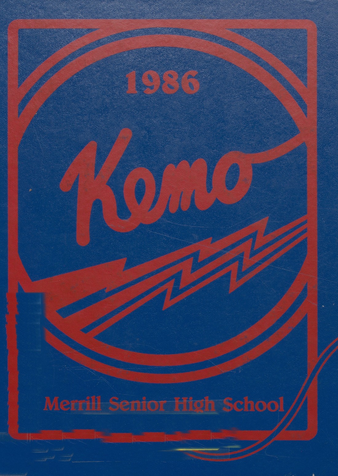 1986 yearbook from Merrill High School from Merrill, Wisconsin for sale