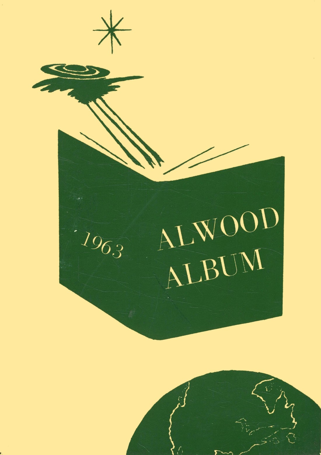1963 yearbook from Alwood High School from Woodhull, Illinois for sale