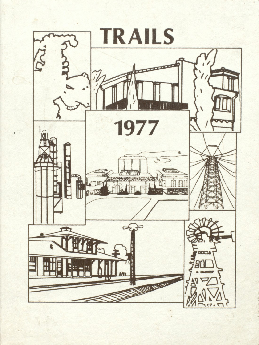 1977 yearbook from Canyon High School from Canyon country, California