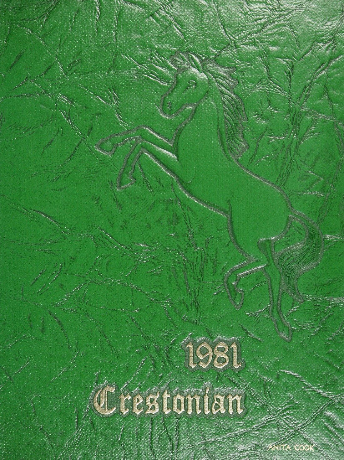 1981 yearbook from Crest High School from Shelby, North Carolina for sale