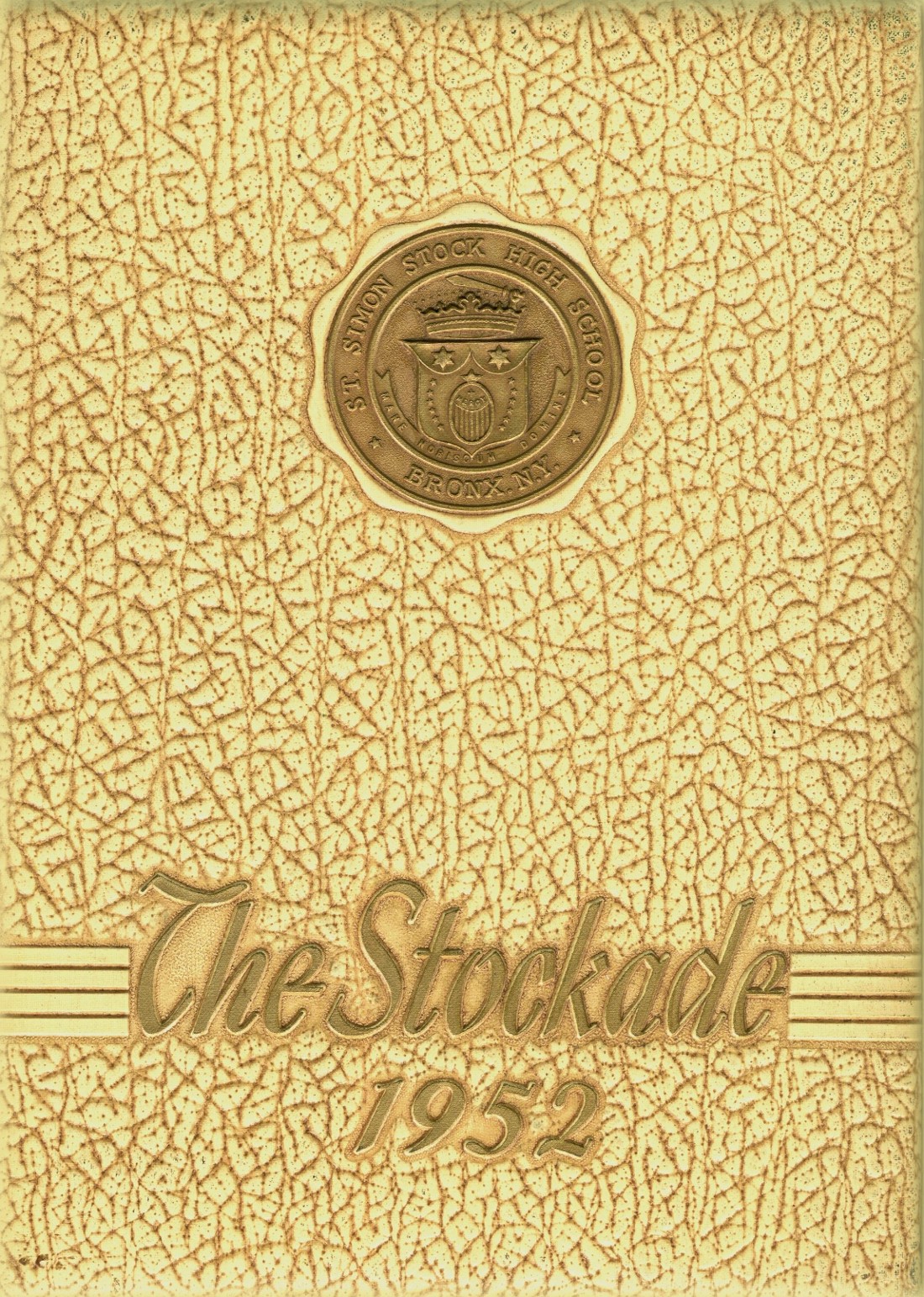 1952 yearbook from St. Simon Stock High School from Bronx, New York for ...