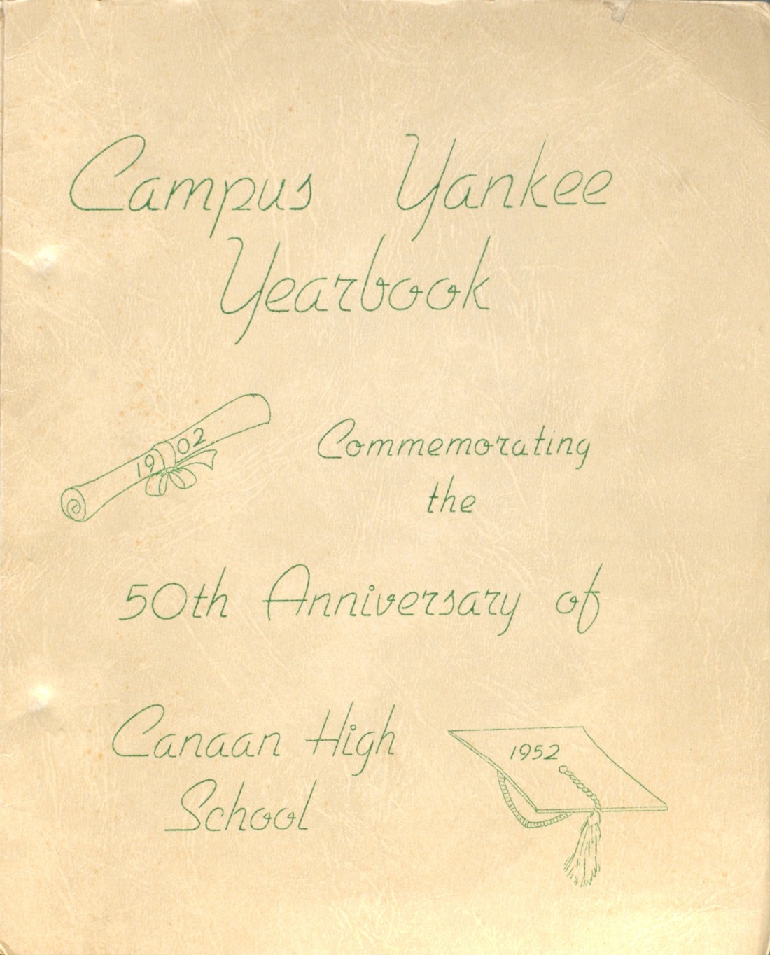 1952 yearbook from Canaan High School from Canaan, Vermont for sale