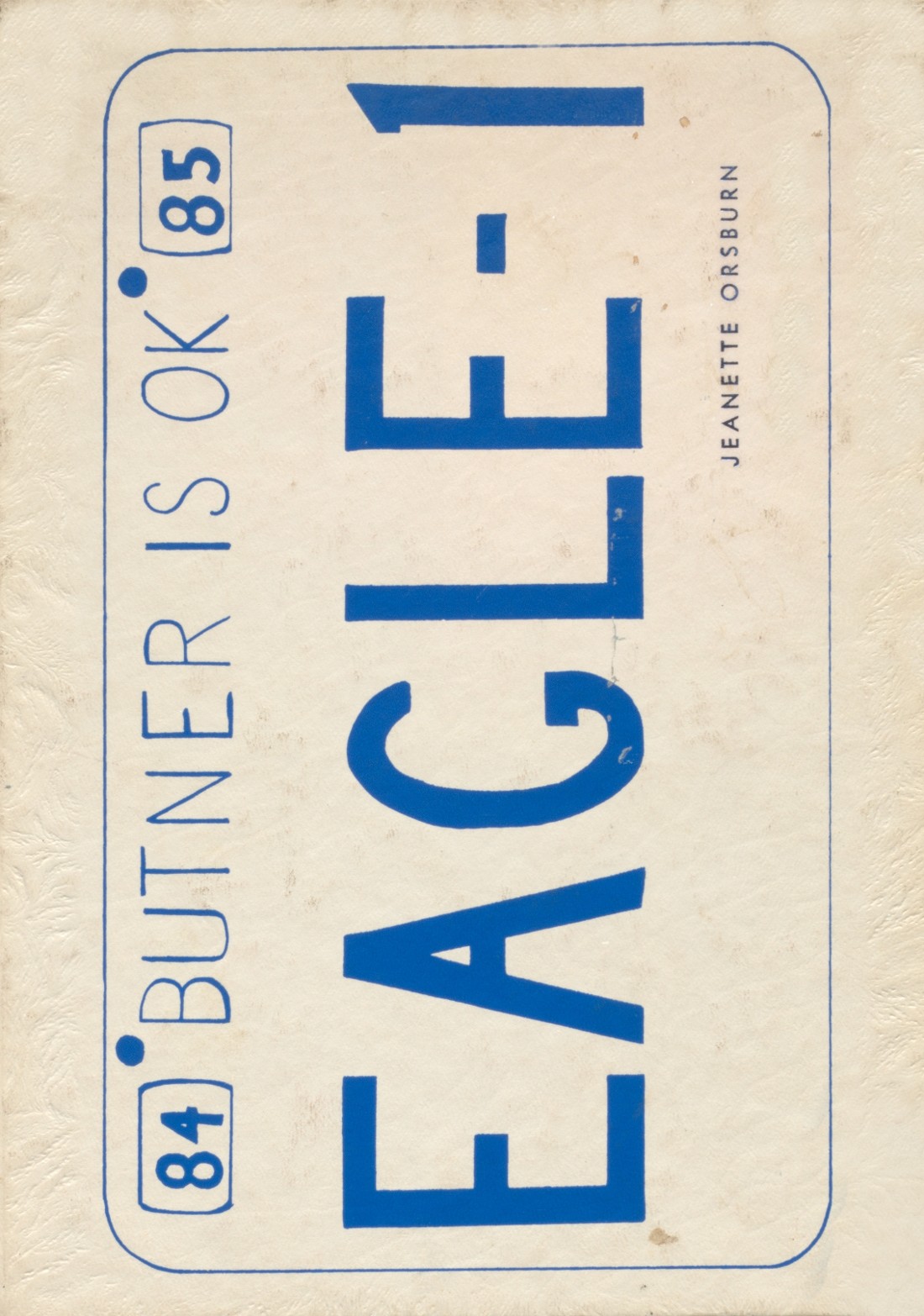 1985 yearbook from Butner High School from Cromwell, Oklahoma for sale