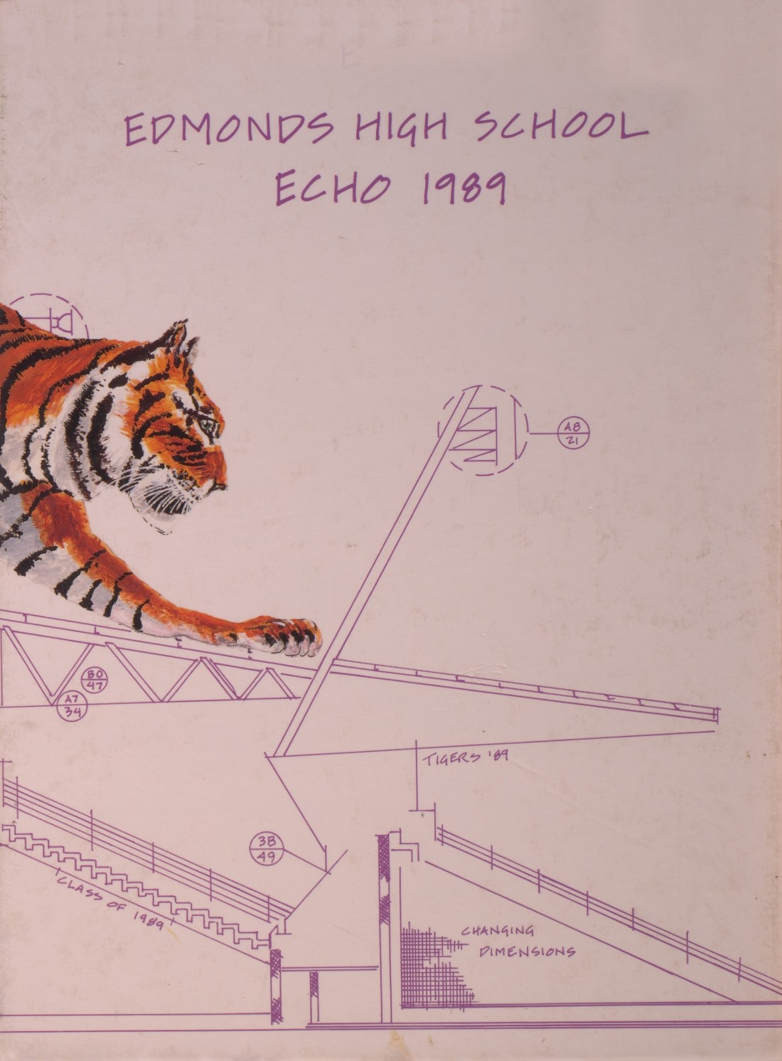 1989 yearbook from Edmonds High School from Edmonds, Washington