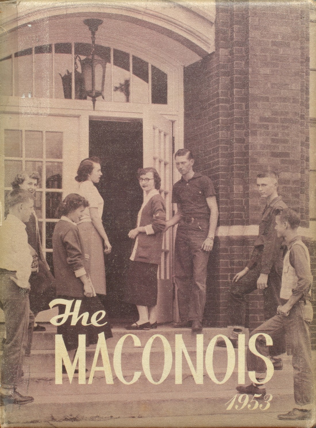 1953 yearbook from Macon High School from Macon, Illinois for sale
