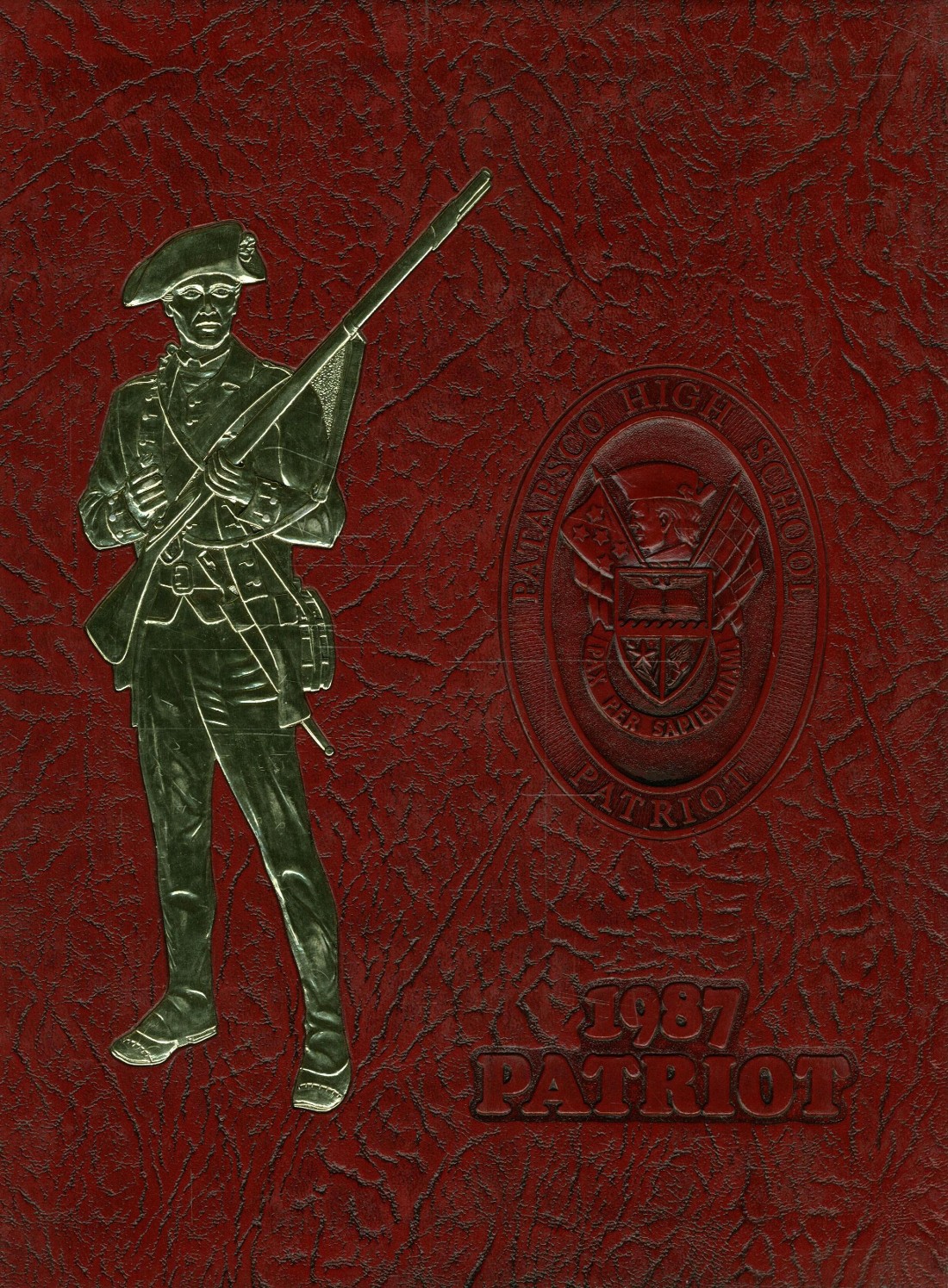 1987 yearbook from Patapsco High School from Baltimore, Maryland for sale