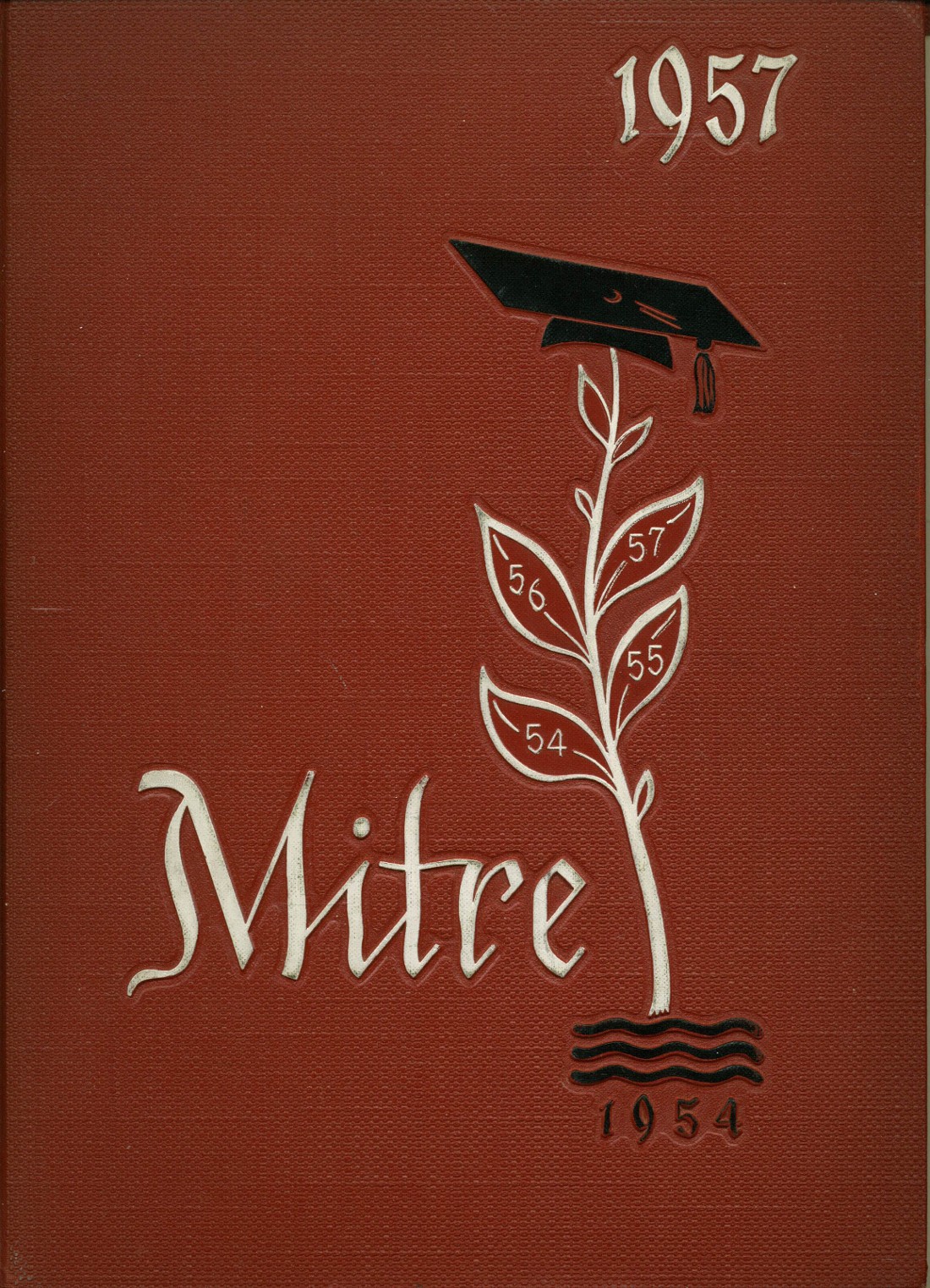 1957 yearbook from Schulte High School from Terre haute, Indiana for sale