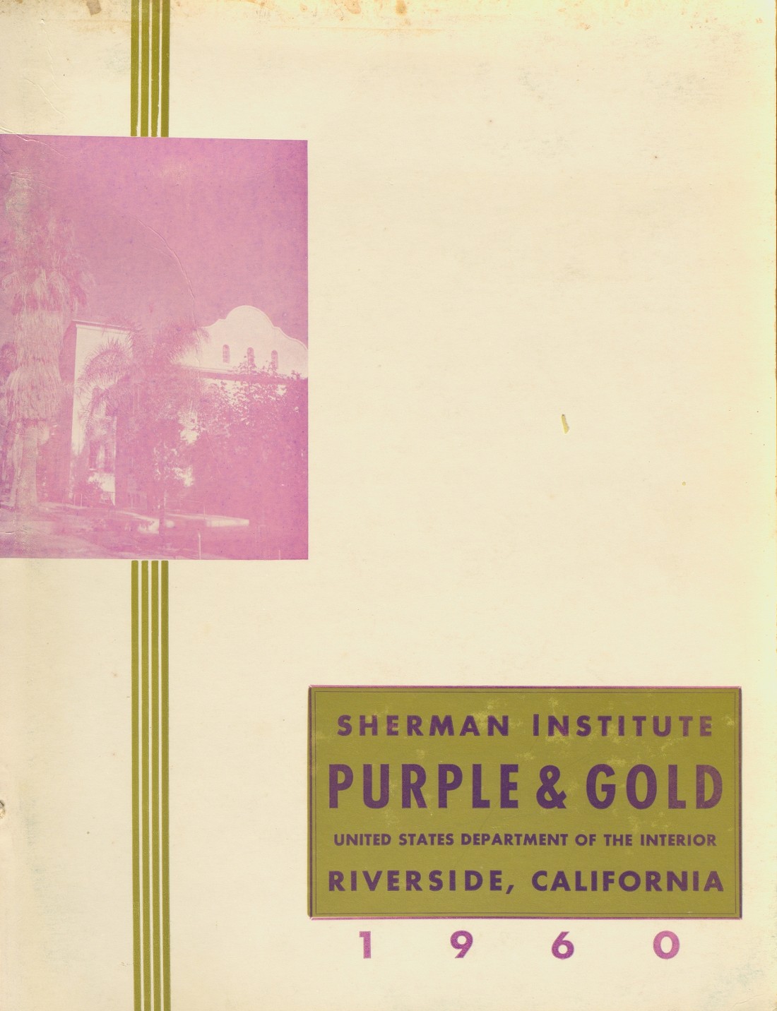 1960 yearbook from Sherman Institute from Arlington, California for sale