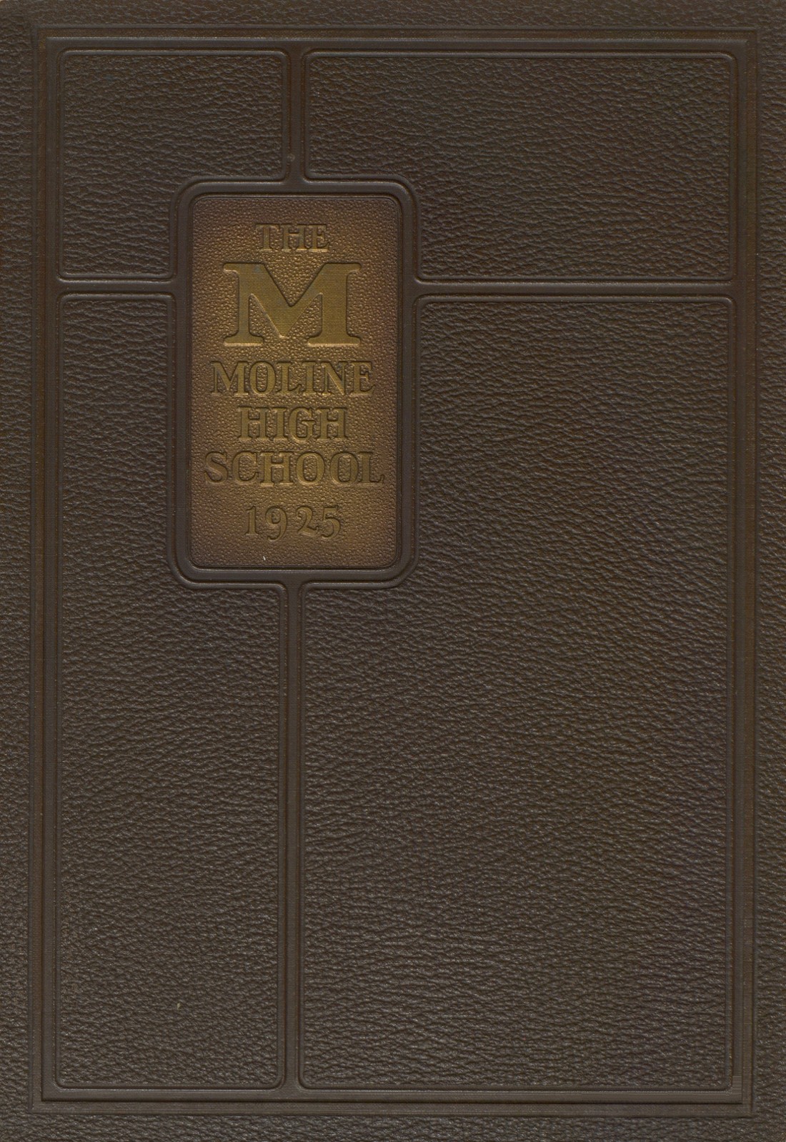 1925 yearbook from Moline High School from Moline, Illinois for sale