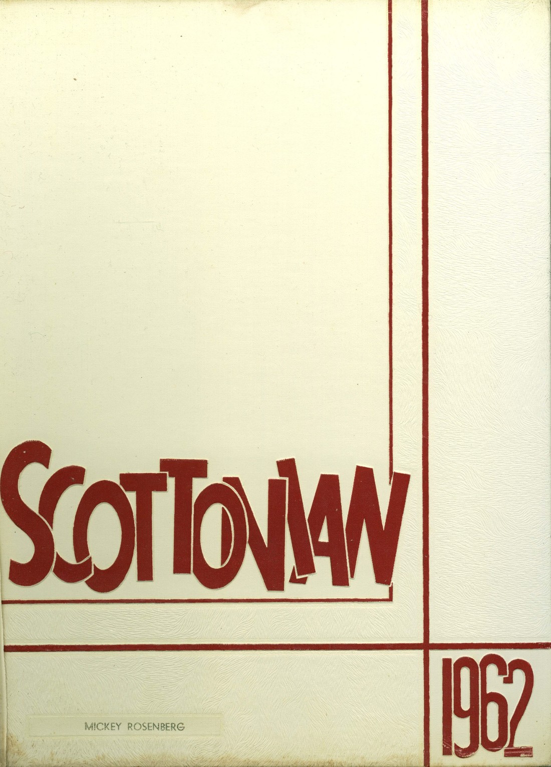 1962 yearbook from Scott High School from Toledo, Ohio for sale